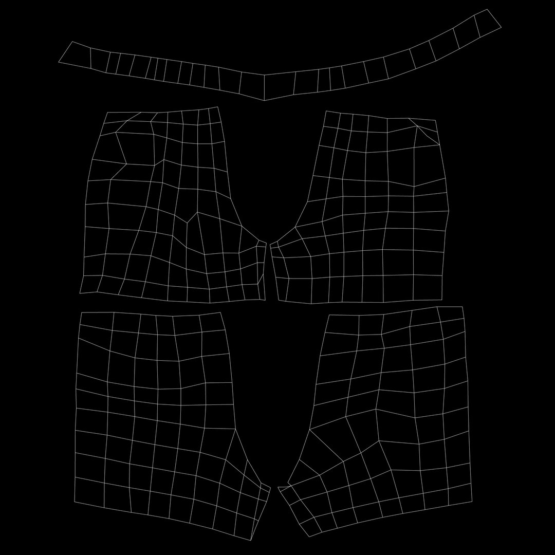 3D Short Pants - TurboSquid 1899914