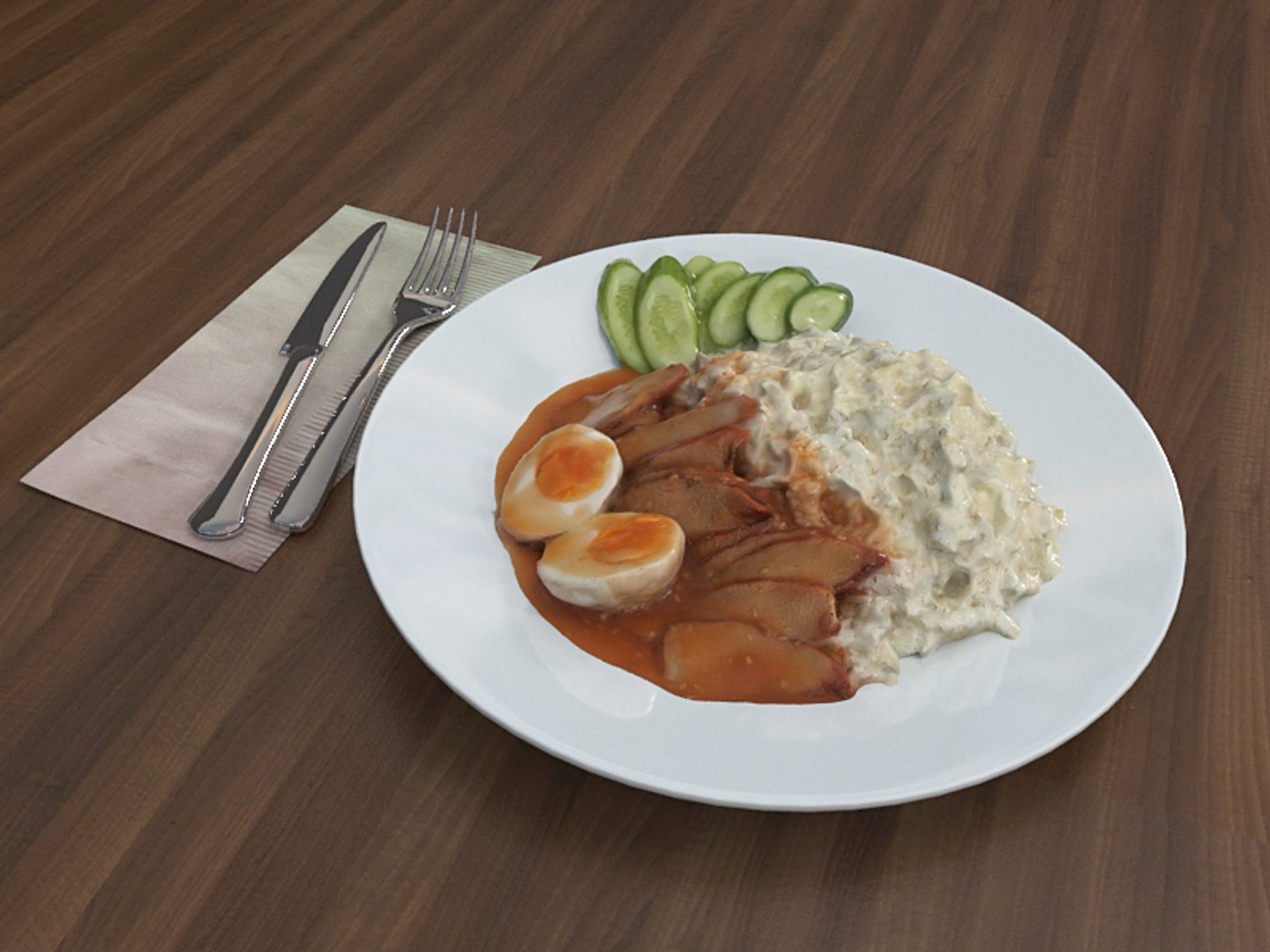 3D Plate Food Egg Sauce - TurboSquid 1247335