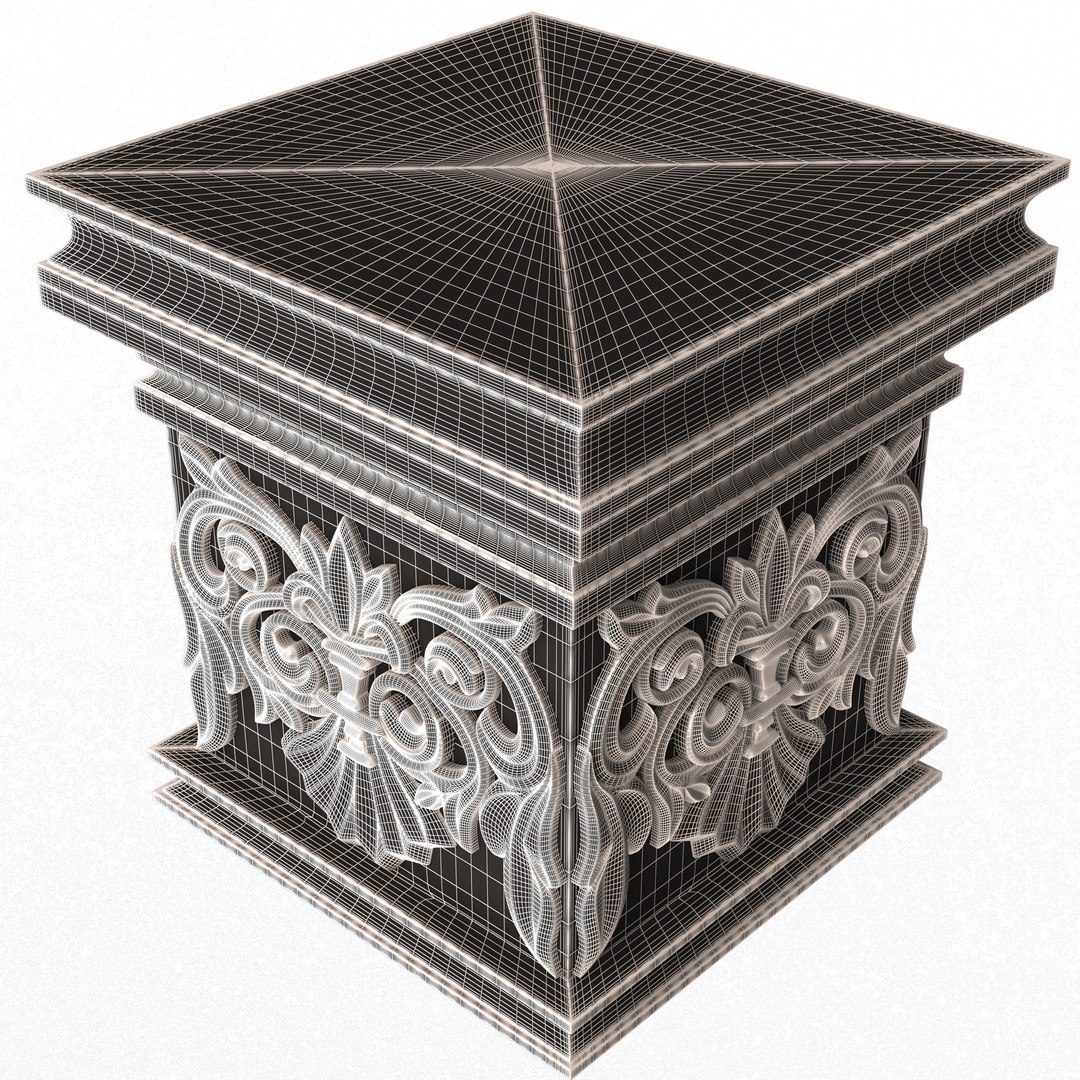 Carved Capital 01102 3D Model - TurboSquid 2172504