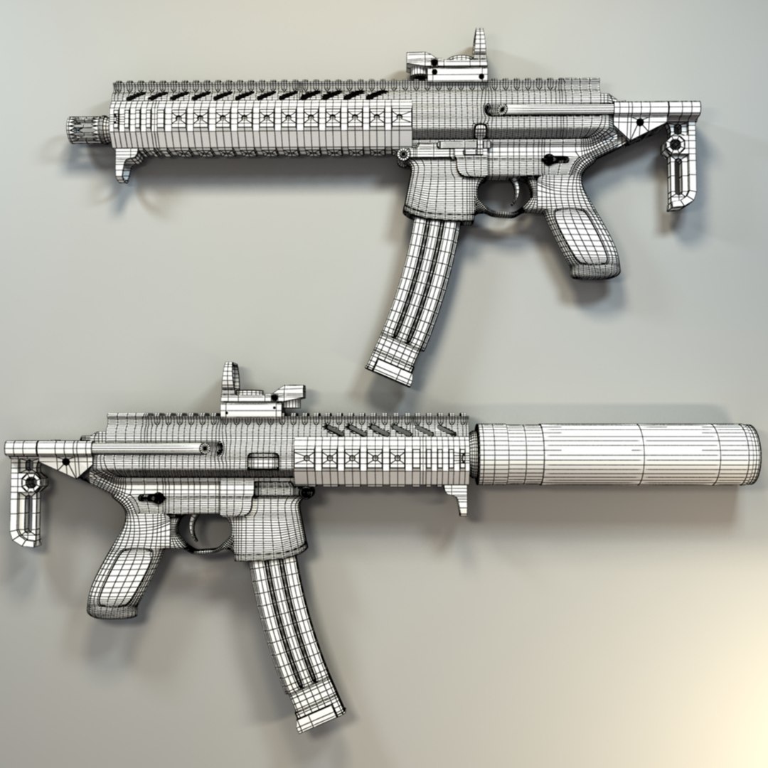 Sig Sauer Mpx 3d Model