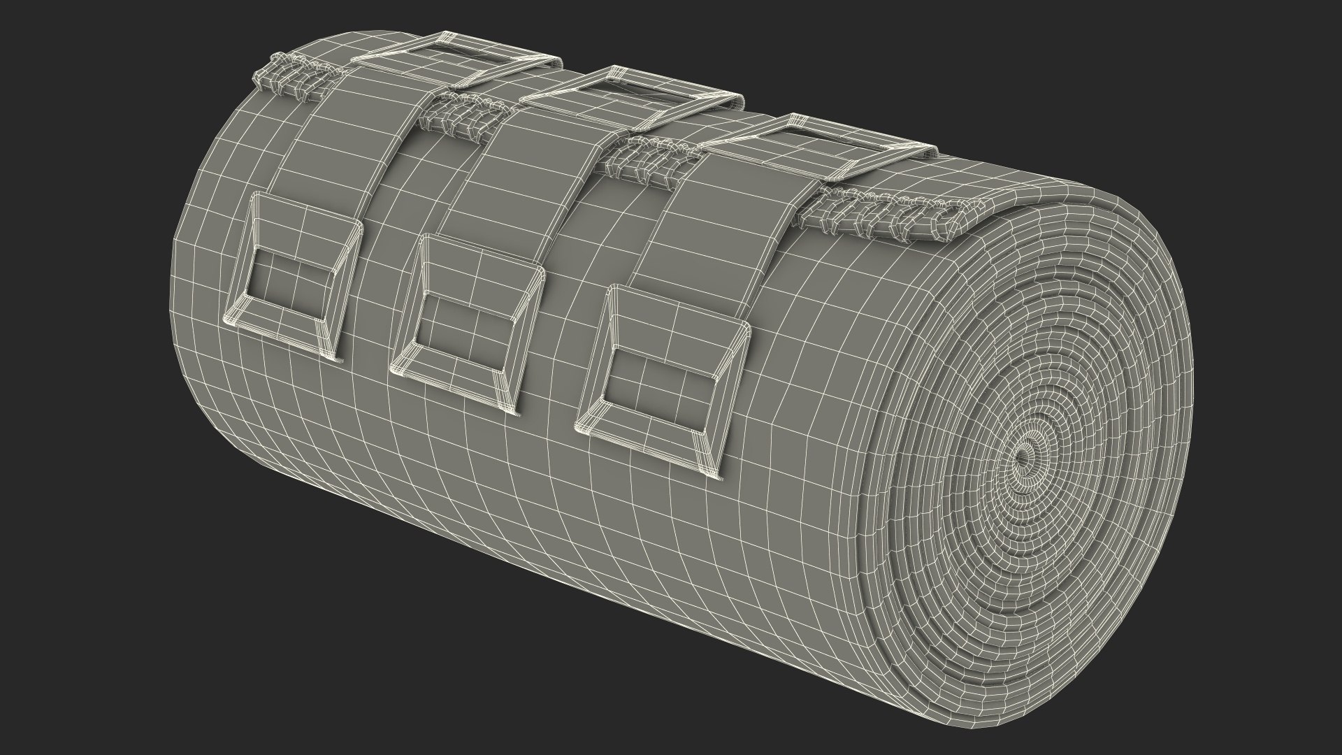 3D Model Rolled Elastic Bandage White With Clamps - TurboSquid 2224956