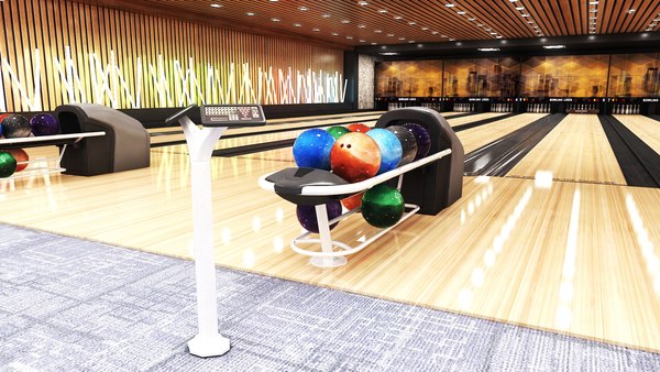 modelo 3d Centro de juegos de arcade y bolos realista - TurboSquid 1520356
