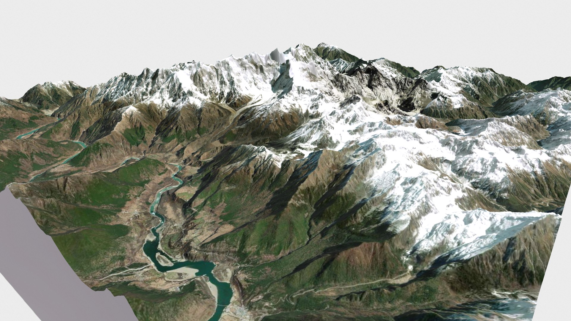 Mountain Landscape Namcha Barwa Tibet 3D - TurboSquid 1998653