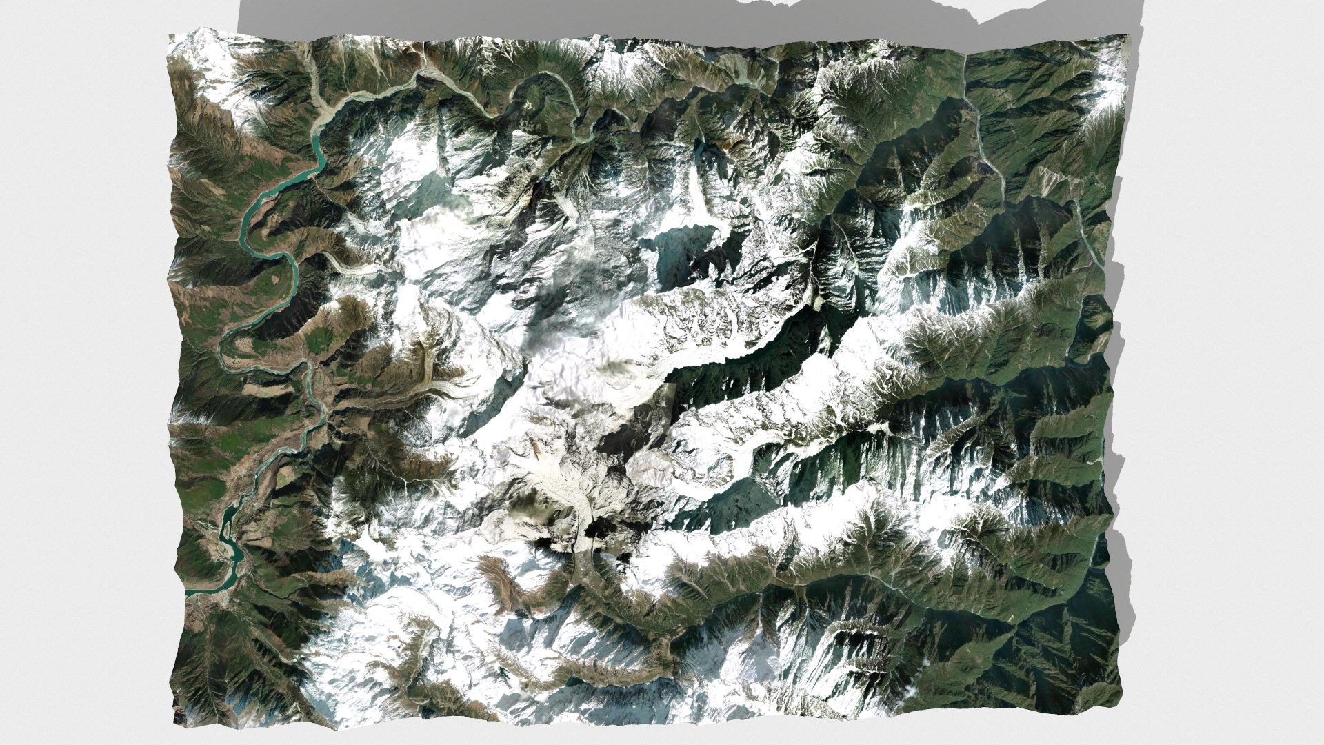 Mountain Landscape Namcha Barwa Tibet 3D - TurboSquid 1998653