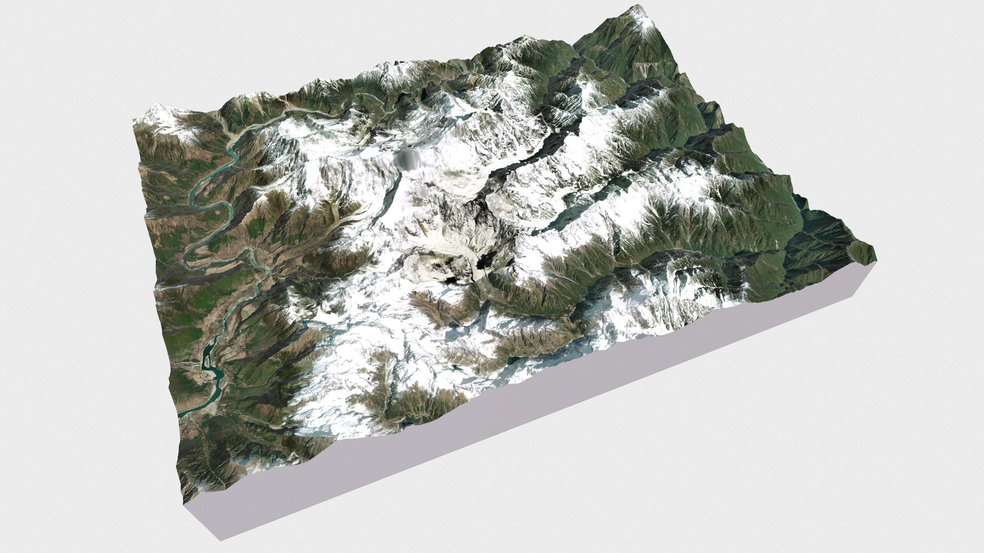 Mountain Landscape Namcha Barwa Tibet 3D - TurboSquid 1998653