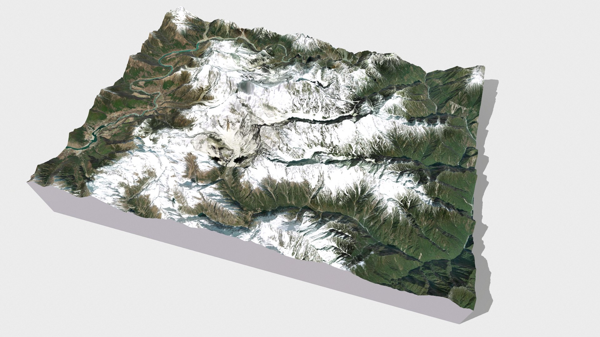 Mountain Landscape Namcha Barwa Tibet 3D - TurboSquid 1998653