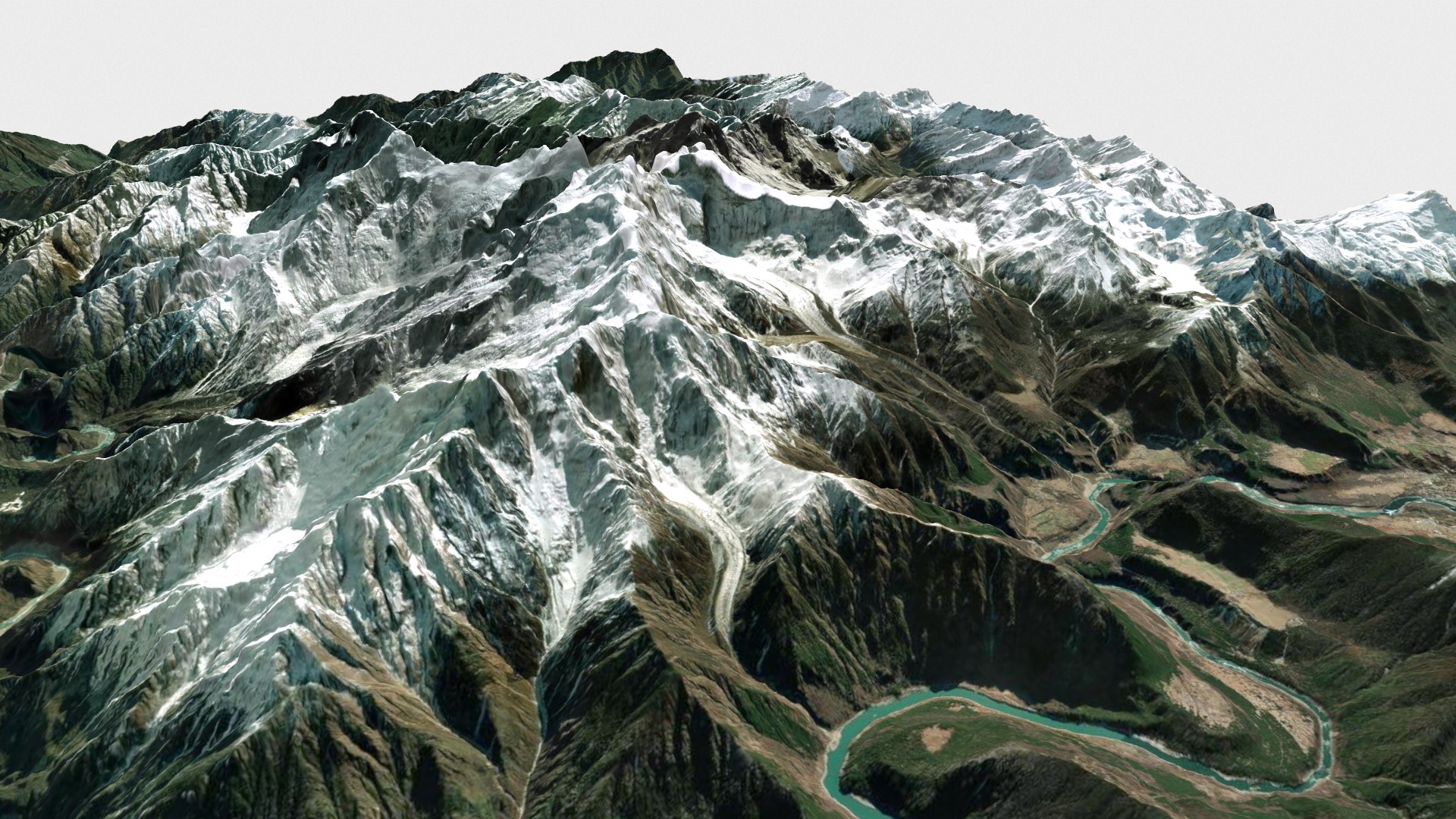 Mountain Landscape Namcha Barwa Tibet 3D - TurboSquid 1998653