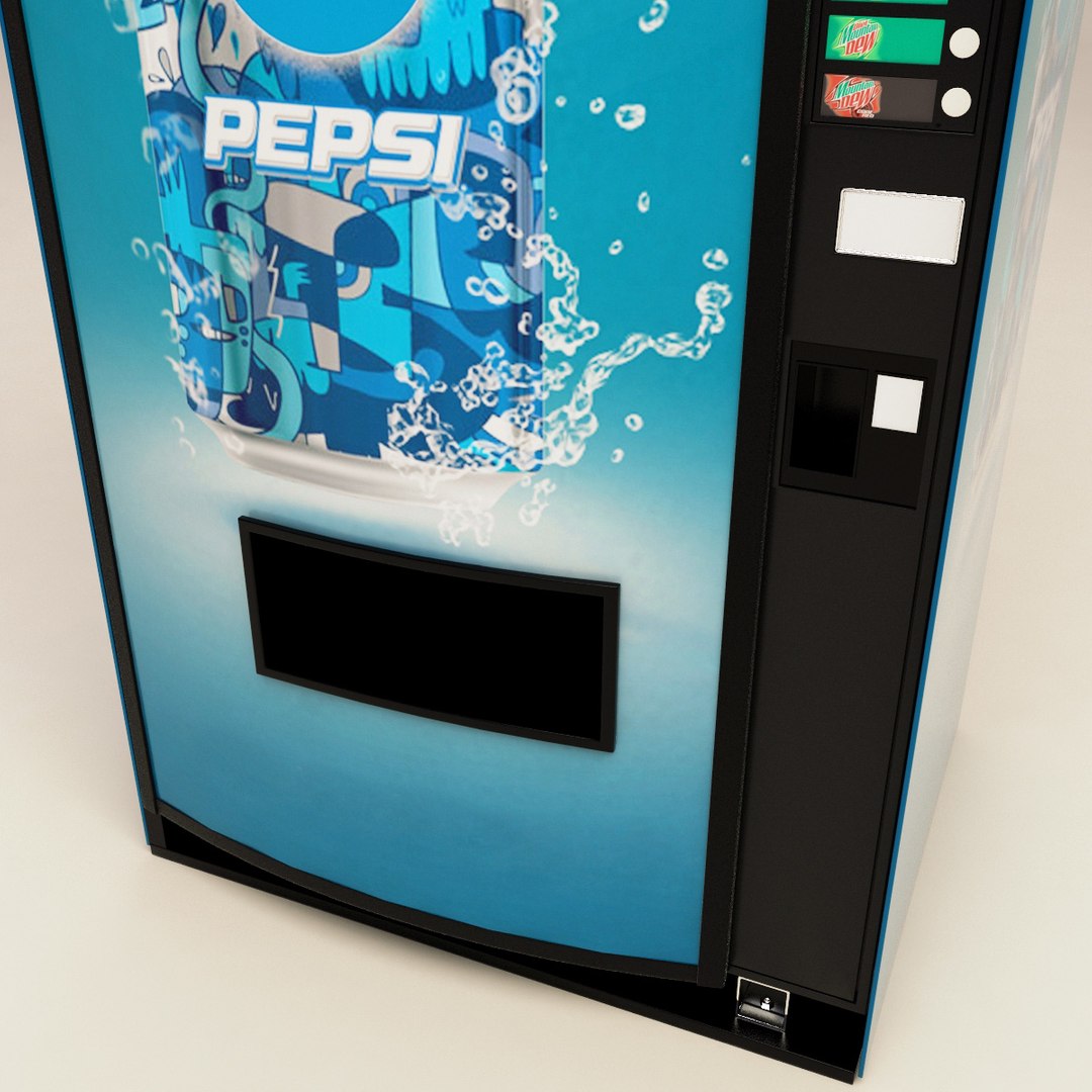 Pepsi Vending Machine 3d Model