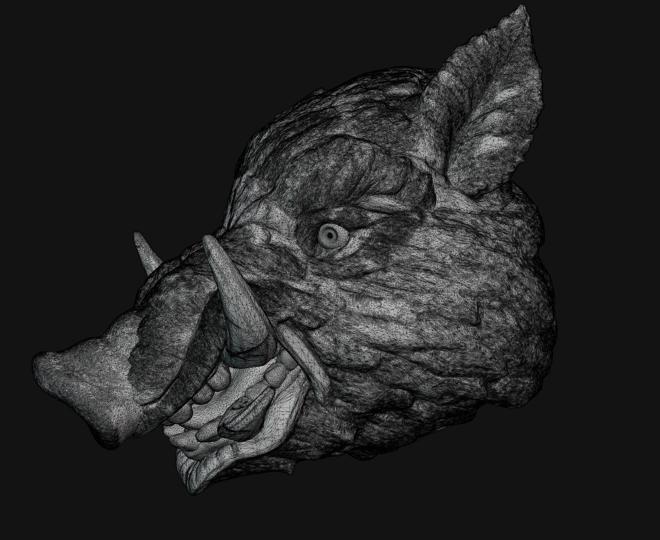 3D Boar Head 3D print - TurboSquid 1872390