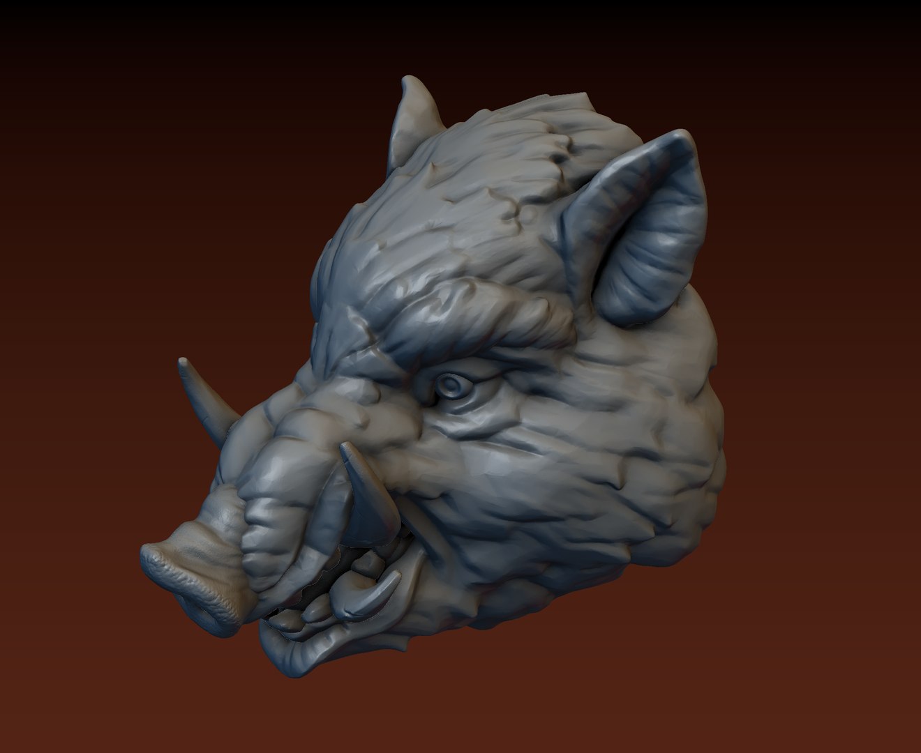 3D Boar Head 3D print - TurboSquid 1872390
