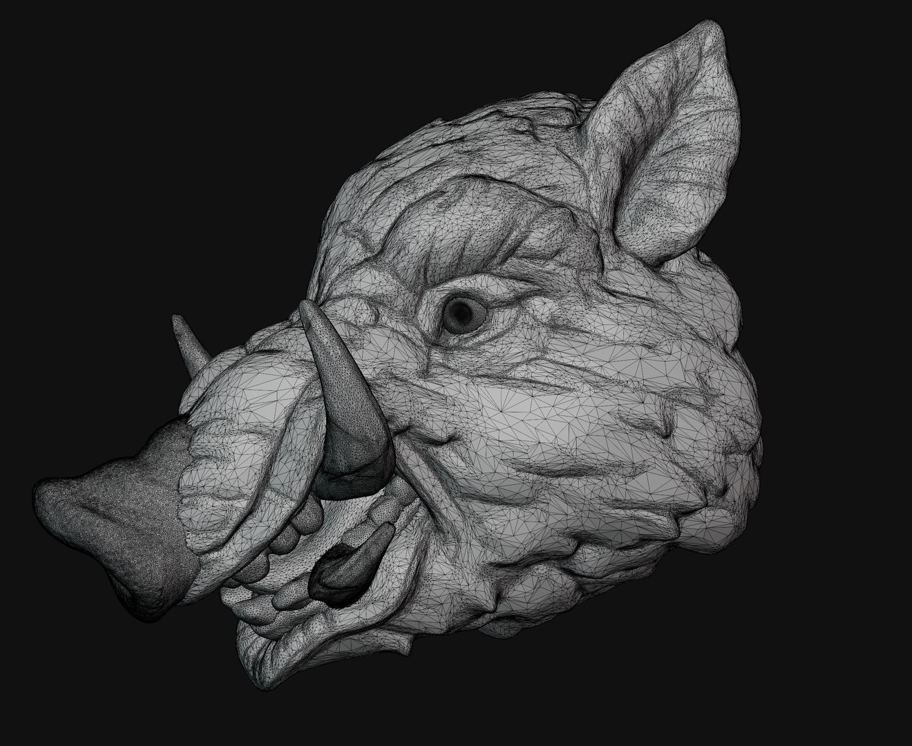 3D Boar Head 3D print - TurboSquid 1872390