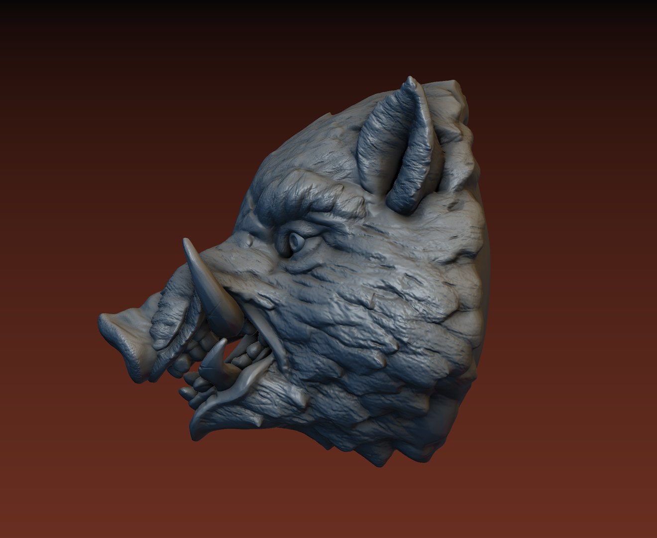 3D Boar Head 3D Print - TurboSquid 1872390