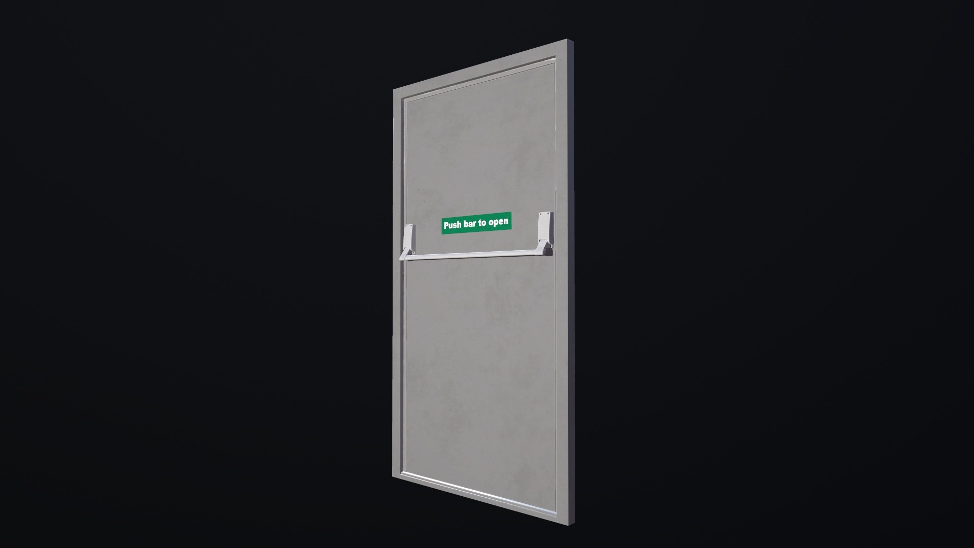 Push Bar Open Door 3D Model - TurboSquid 2290823
