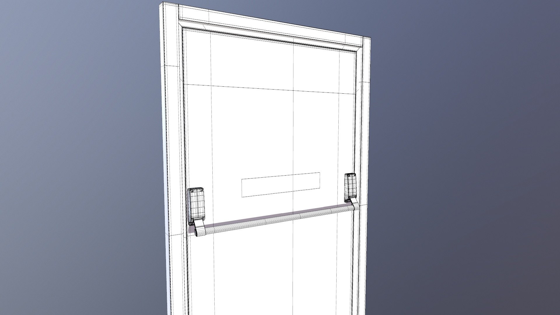 Push Bar Open Door 3D Model - TurboSquid 2290823