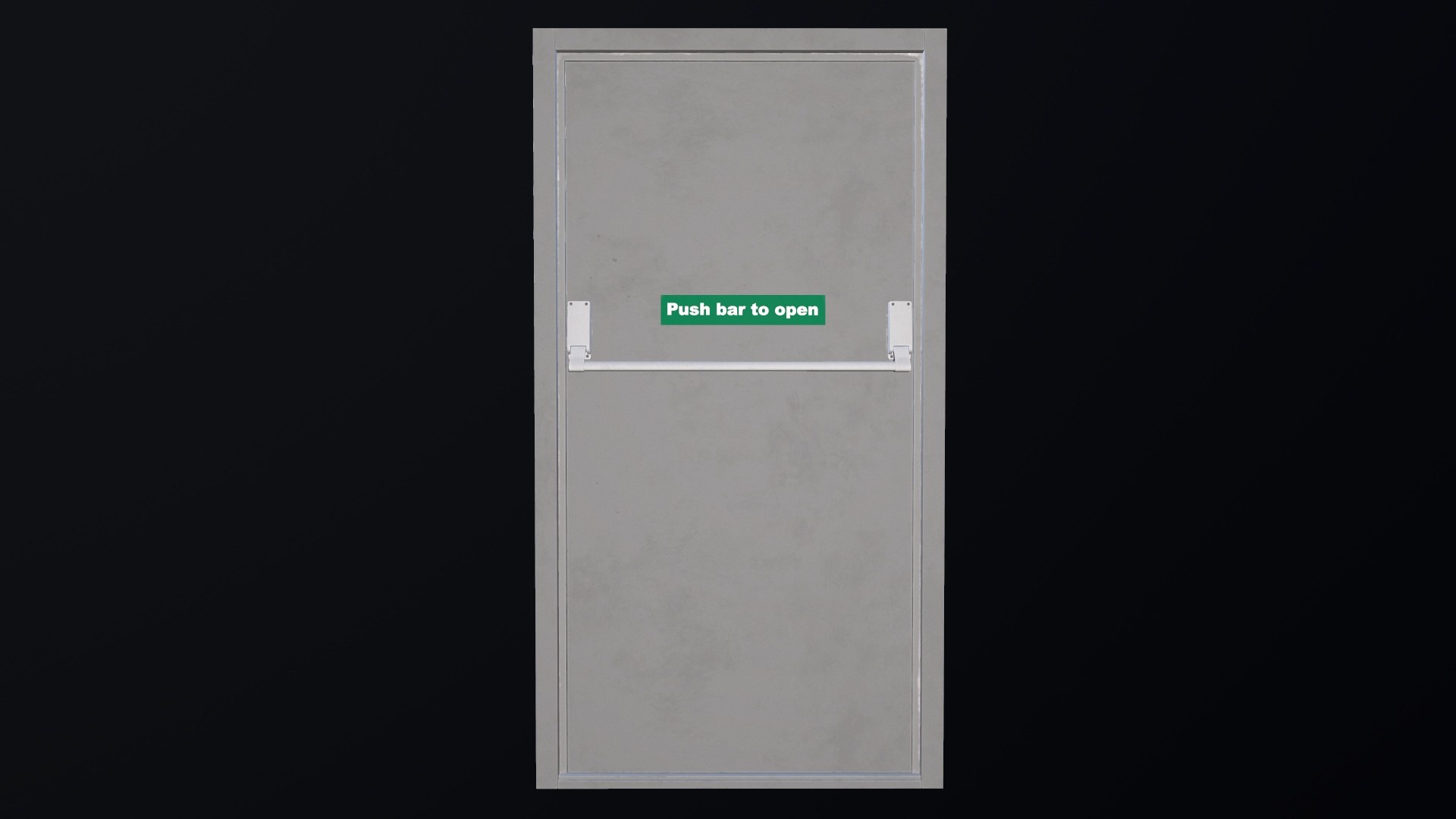 Push Bar Open Door 3D Model - TurboSquid 2290823