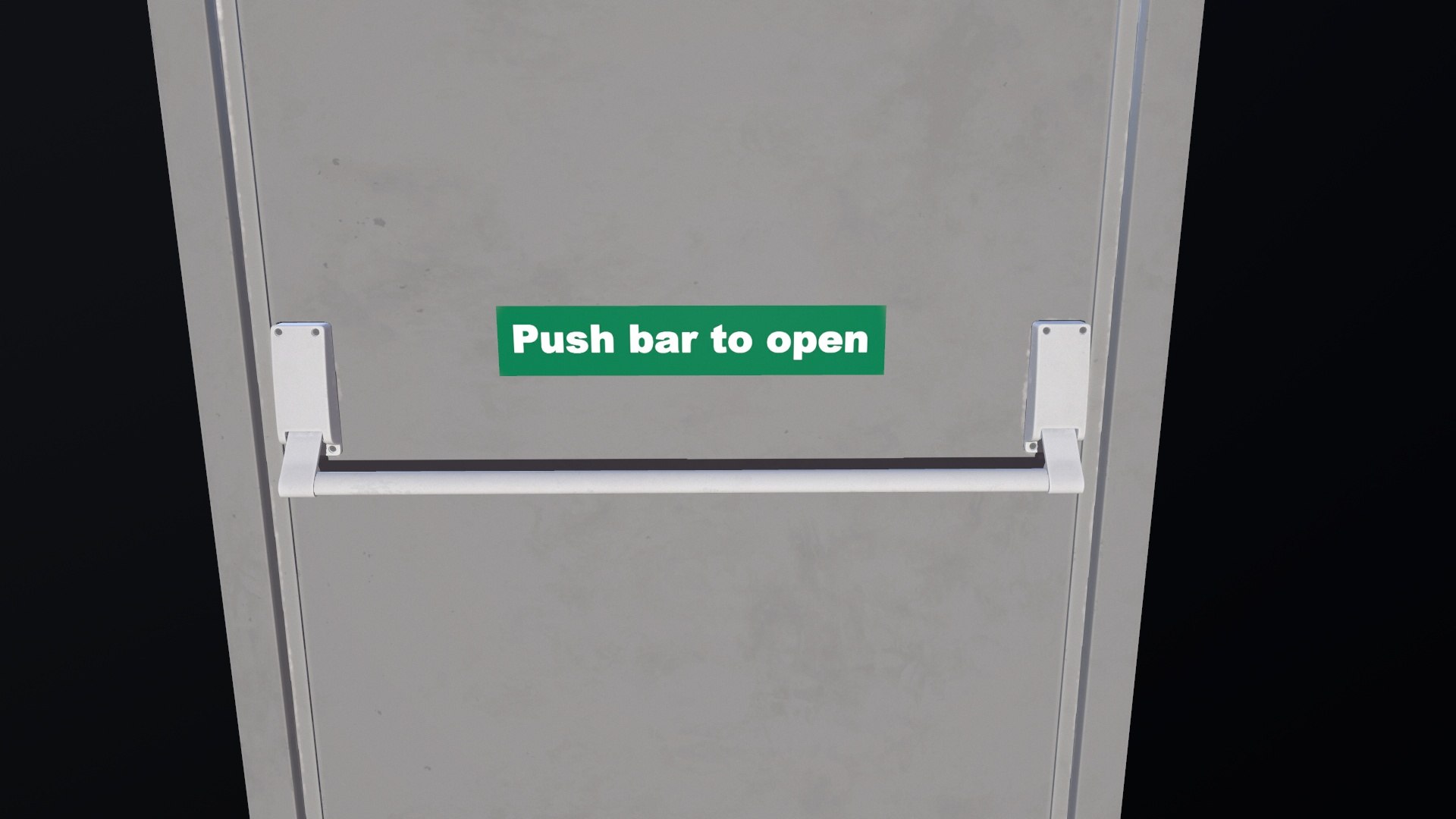 Push Bar Open Door 3D Model - TurboSquid 2290823