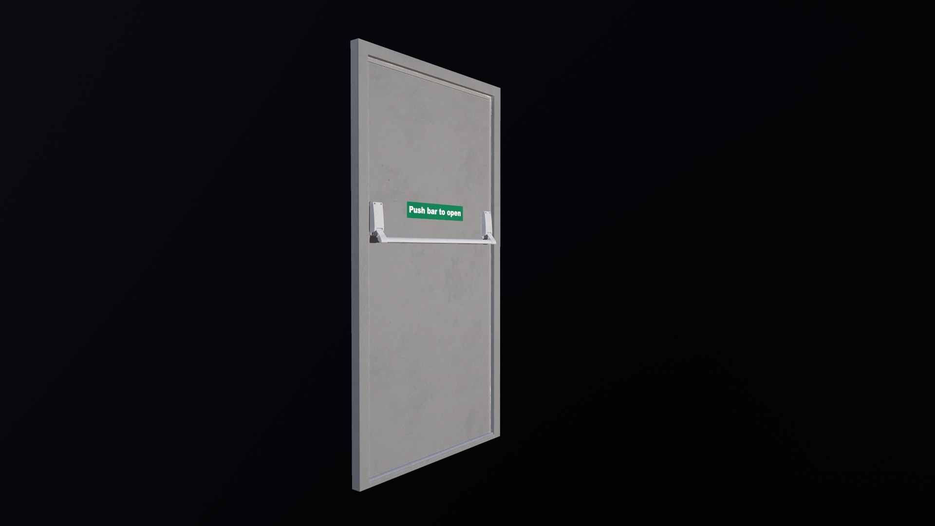 Push Bar Open Door 3D Model - TurboSquid 2290823