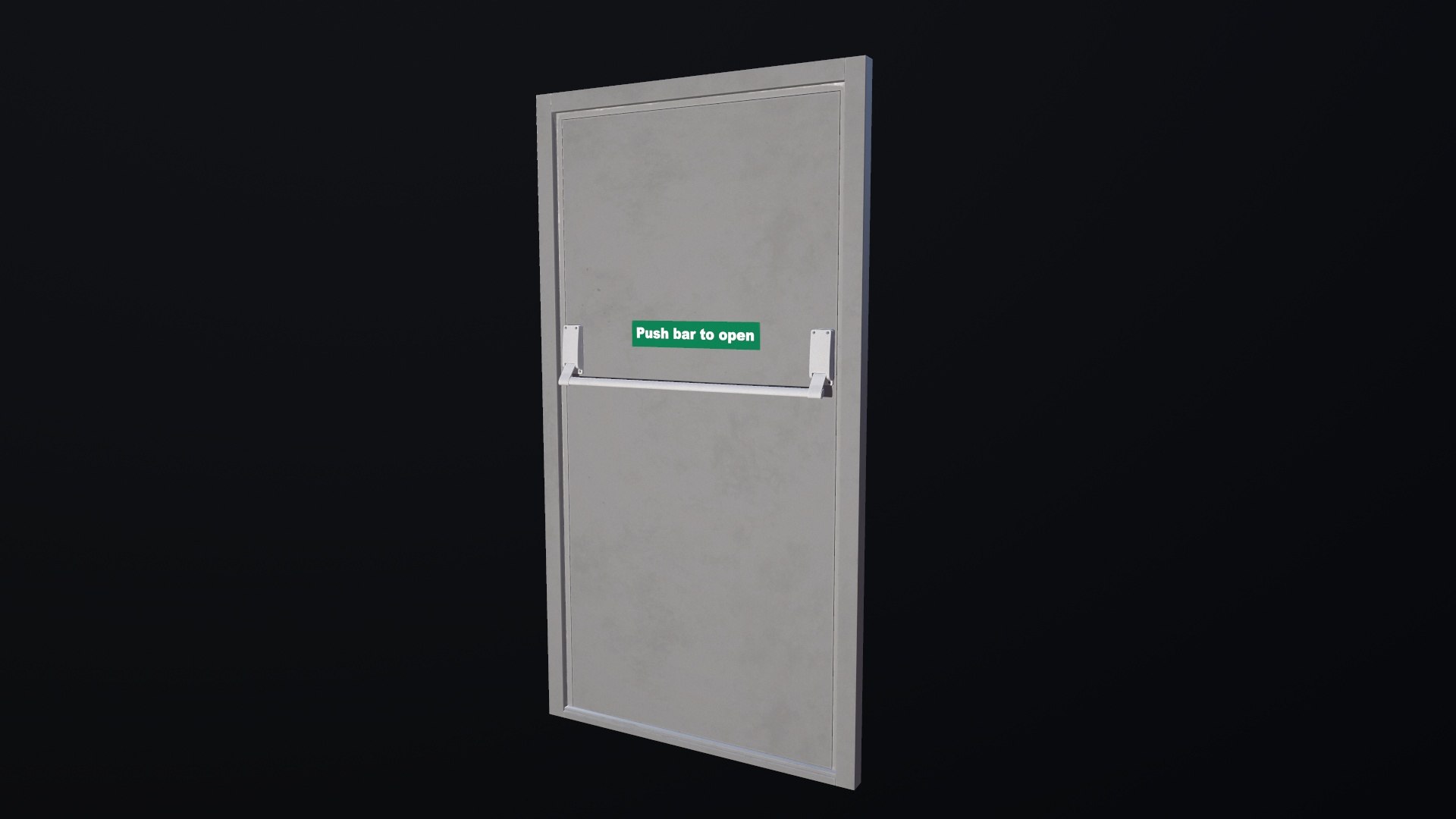 Push Bar Open Door 3D Model - TurboSquid 2290823