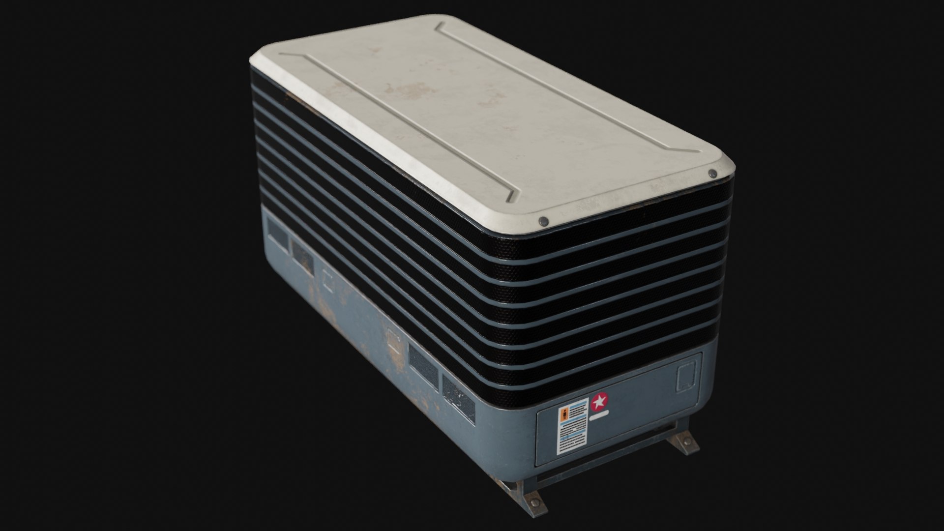 3D Model Air Conditioner And Refrigeration Machines Game Ready ...