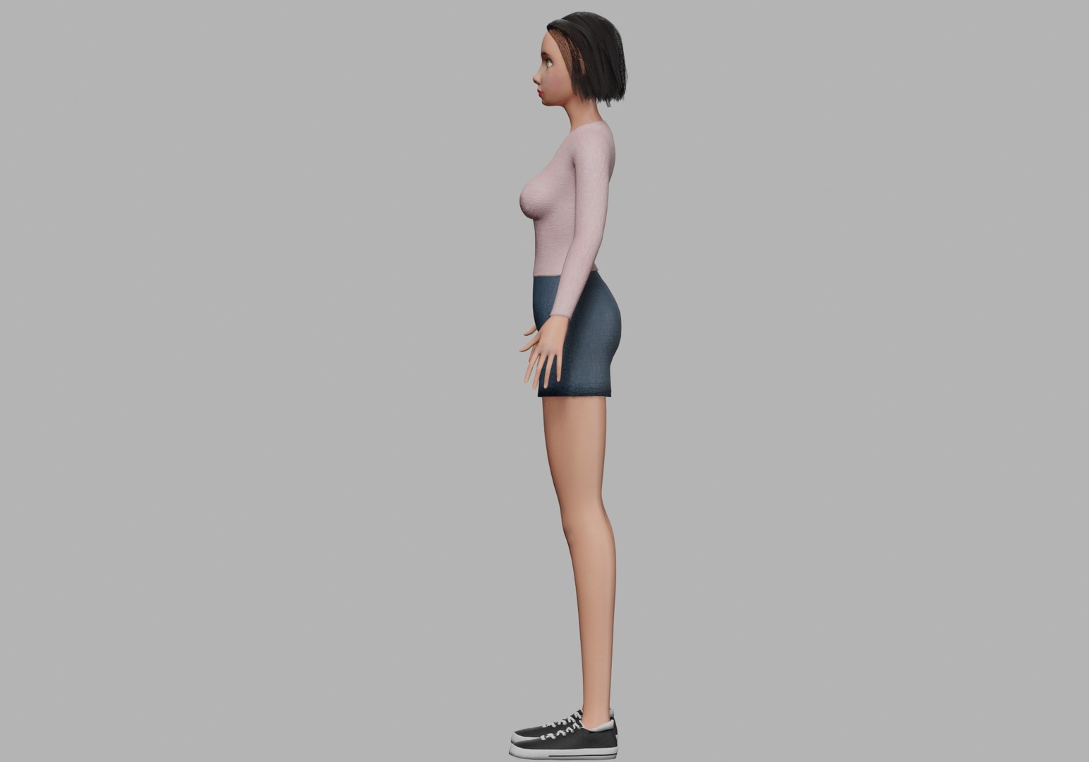 3D Low Poly Woman V27918 Model - TurboSquid 2261690