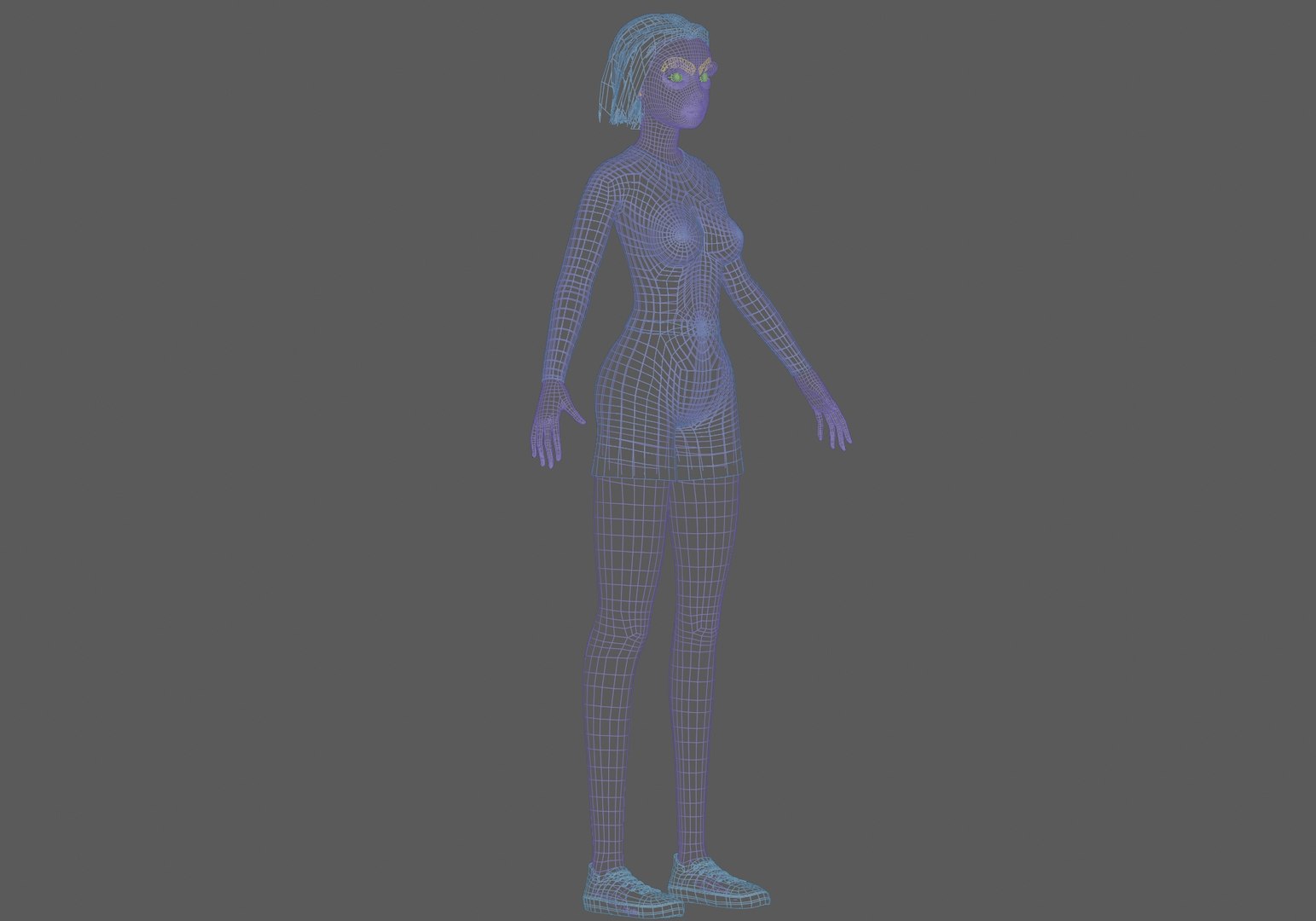 3D Low Poly Woman V27918 Model - TurboSquid 2261690