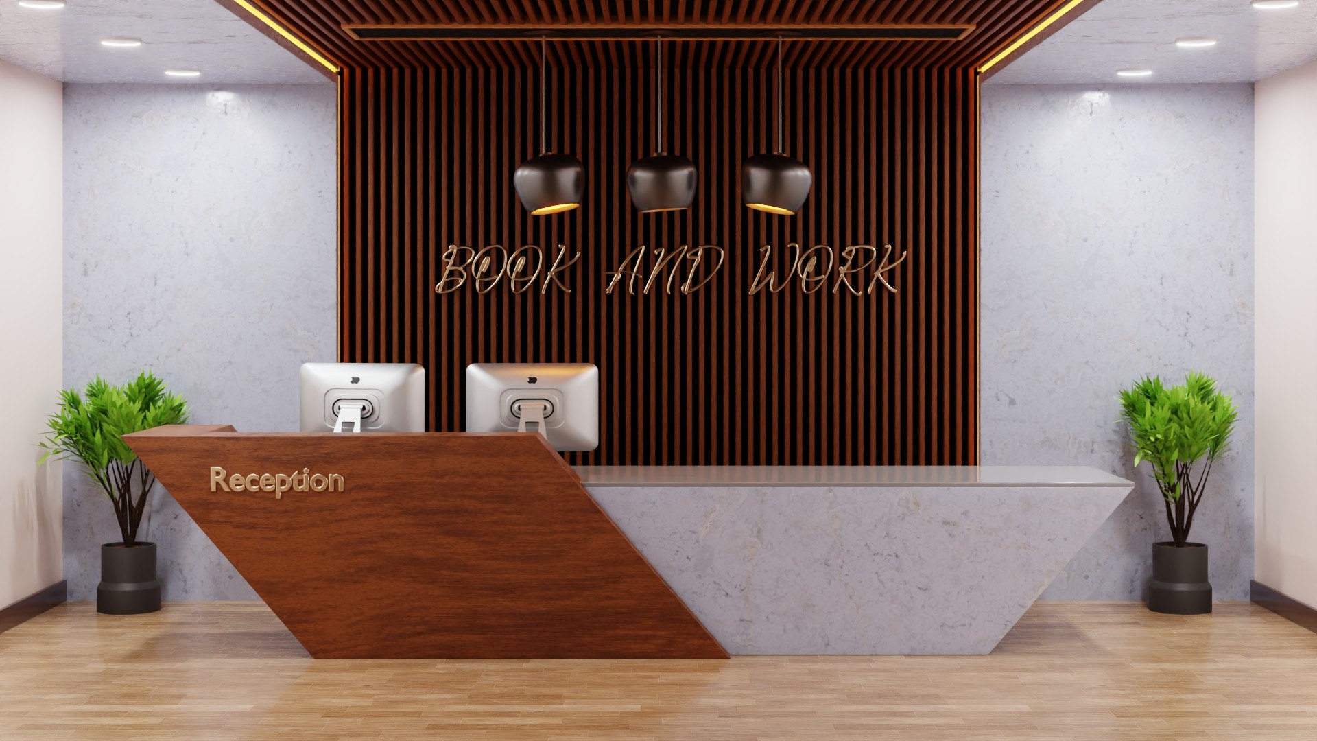 Reception Desk 3D - TurboSquid 1997802