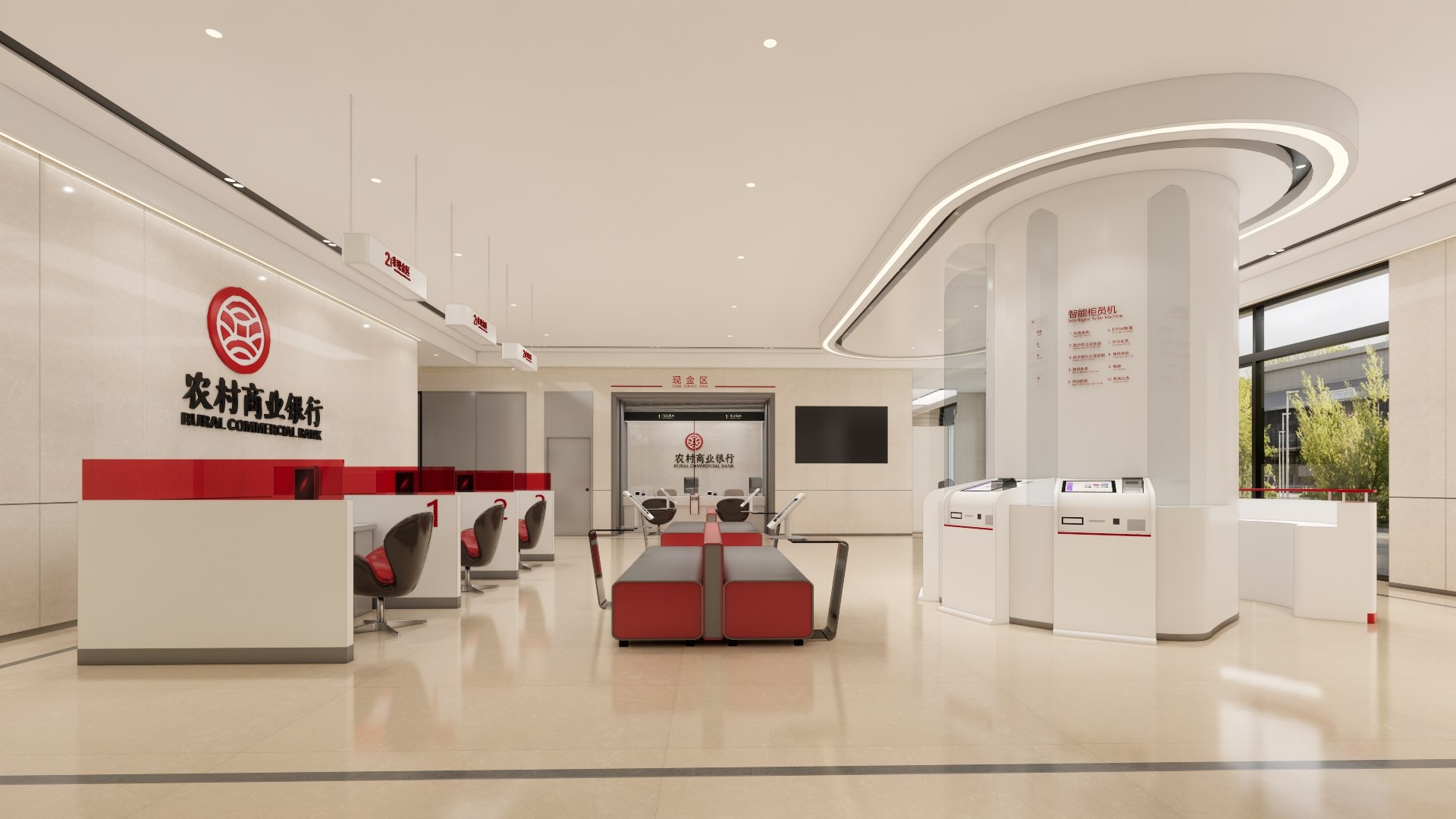 3D Bank Room Interior-A2 Model - TurboSquid 2137796