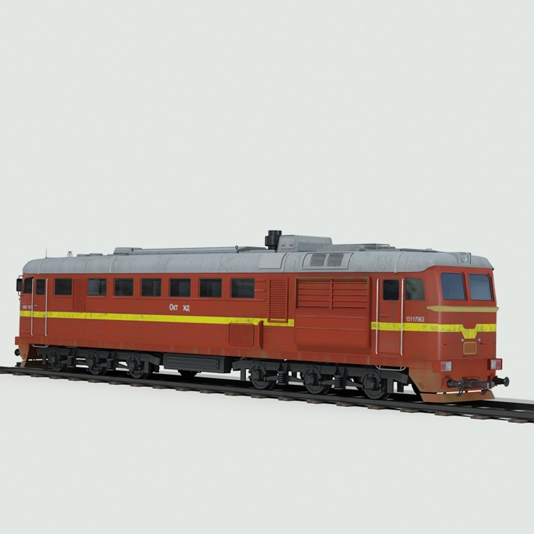 M62 Diesel Locomotive 3d 3ds