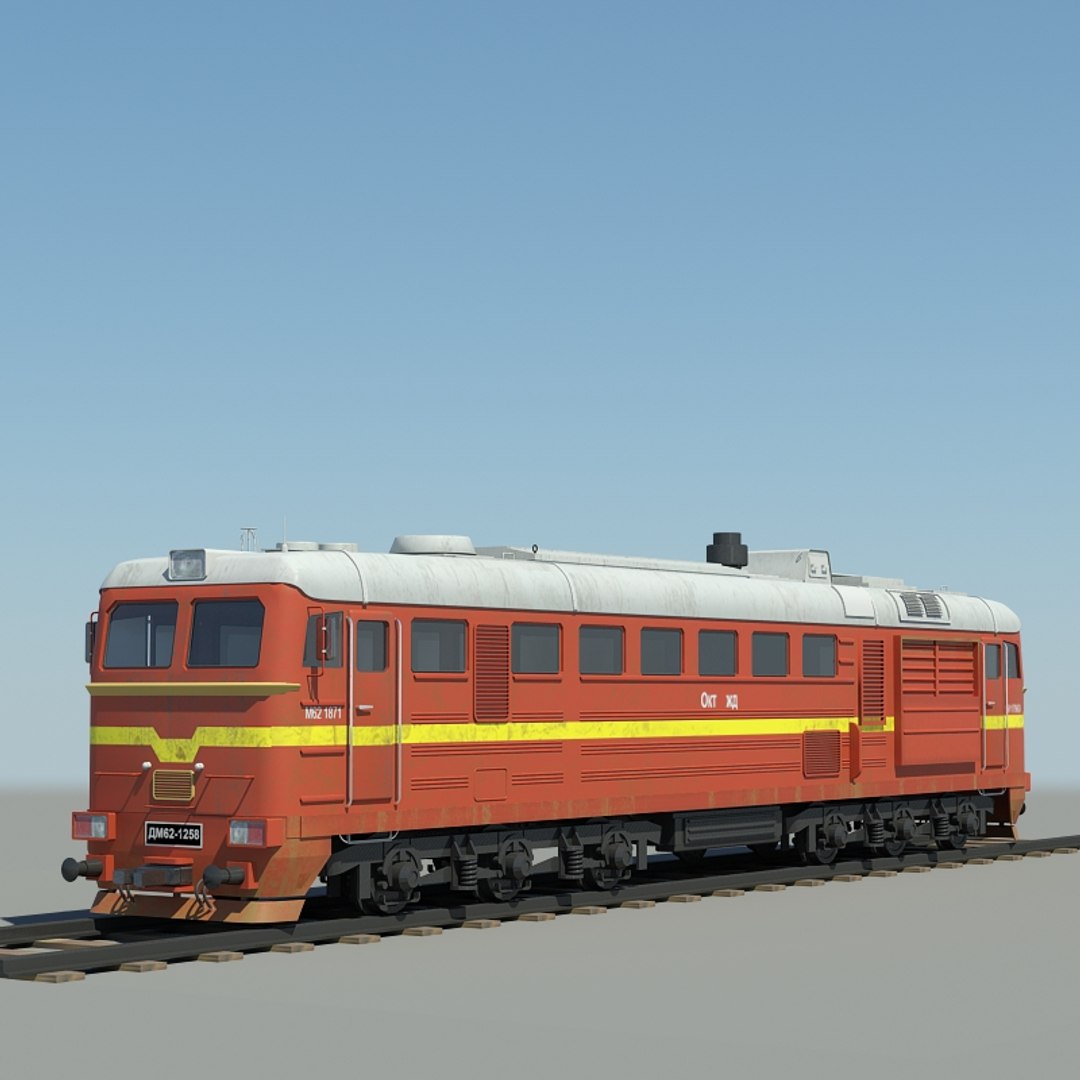 M62 Diesel Locomotive 3d 3ds