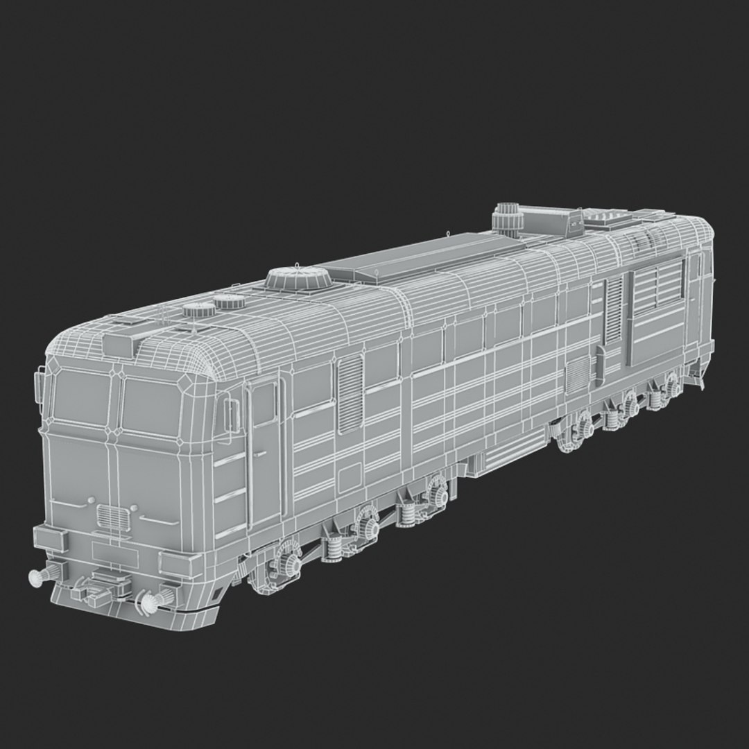 M62 Diesel Locomotive 3d 3ds