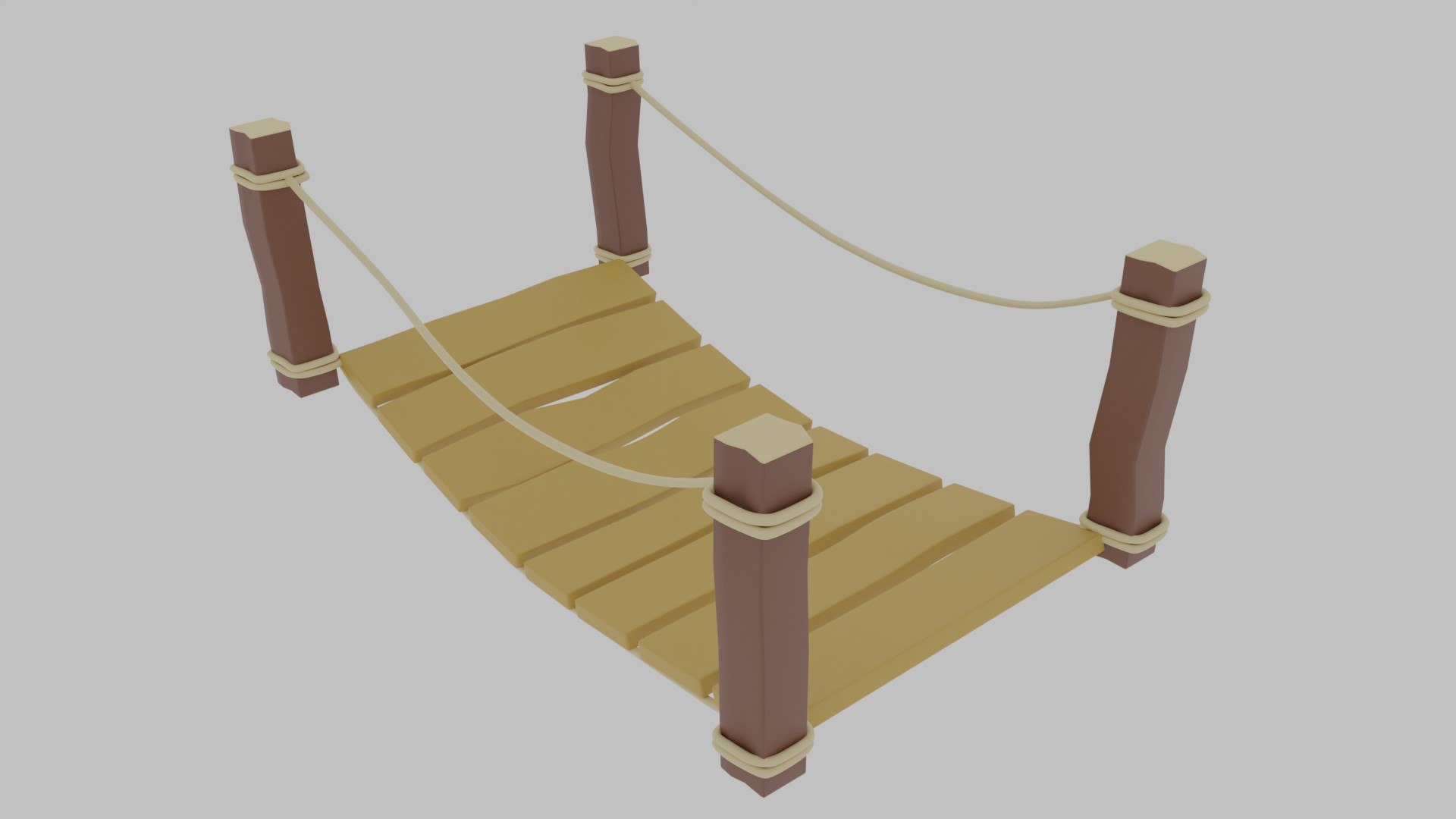 Cartoon Bridge 3D Model - TurboSquid 2017935