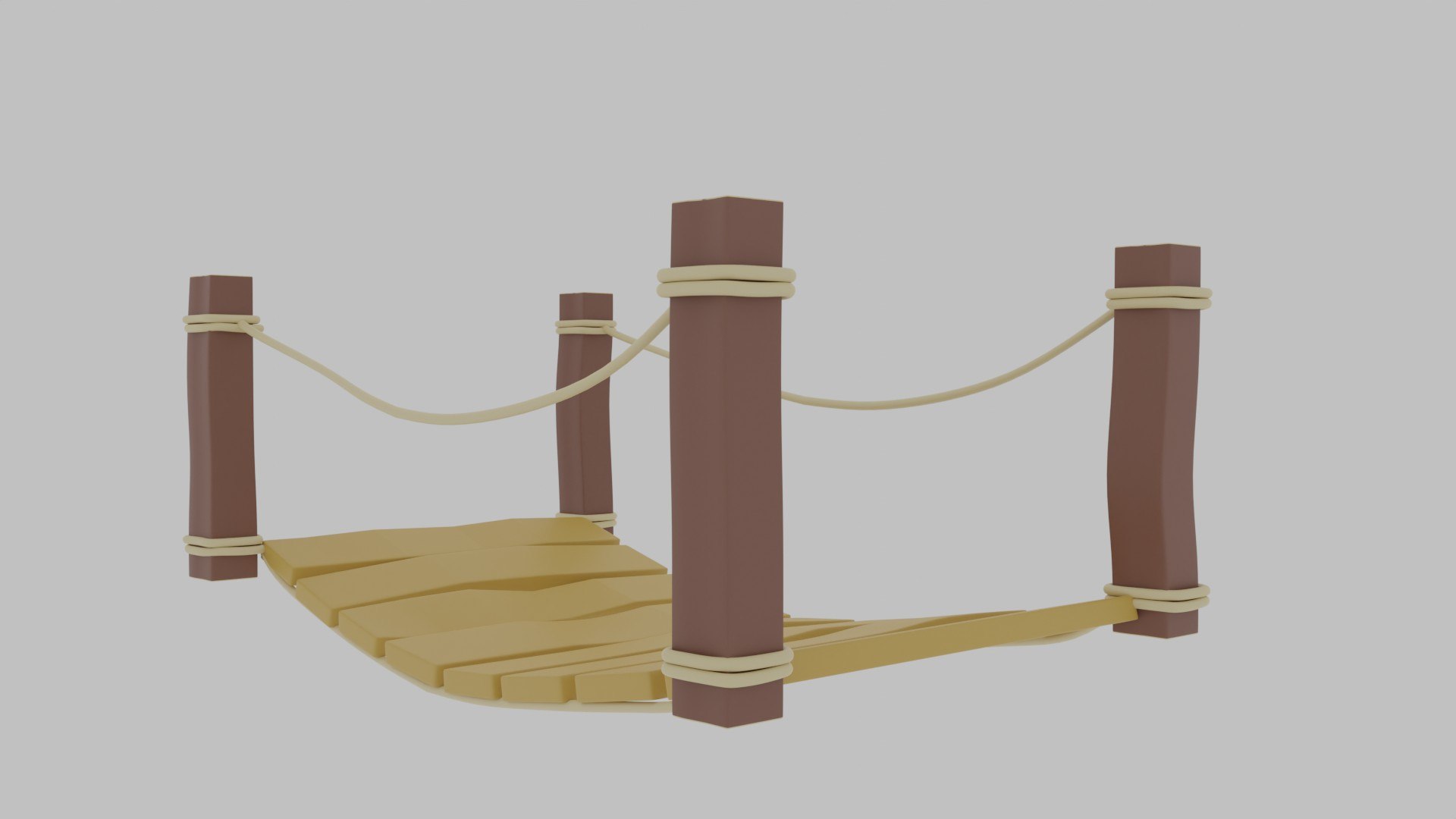 Cartoon Bridge 3D Model - TurboSquid 2017935