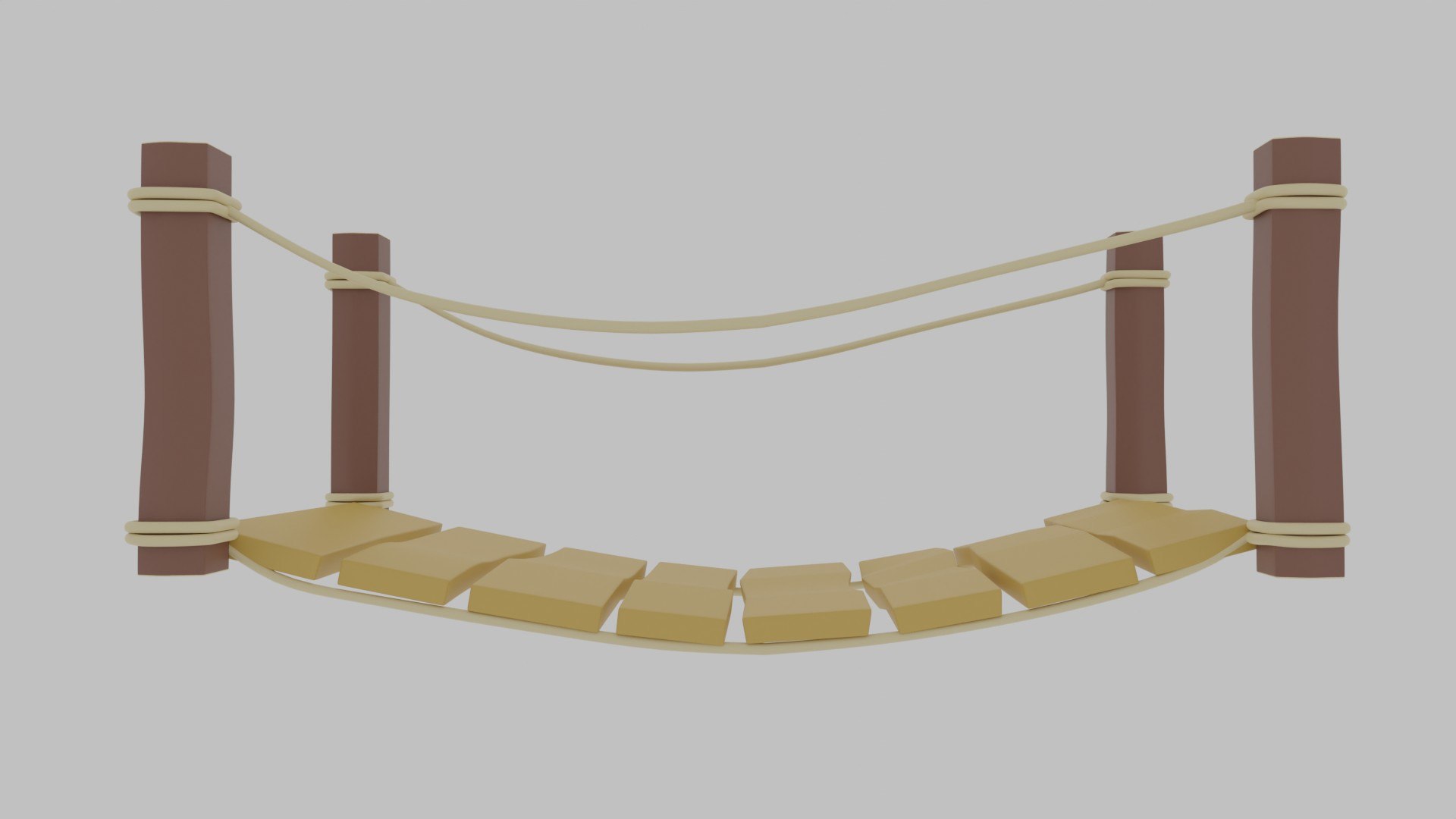 Cartoon Bridge 3D Model - TurboSquid 2017935