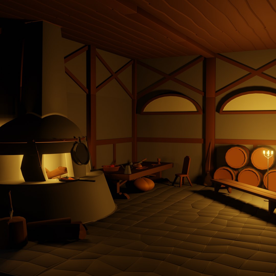 Old Kitchen Asset 3D Model - TurboSquid 1869683