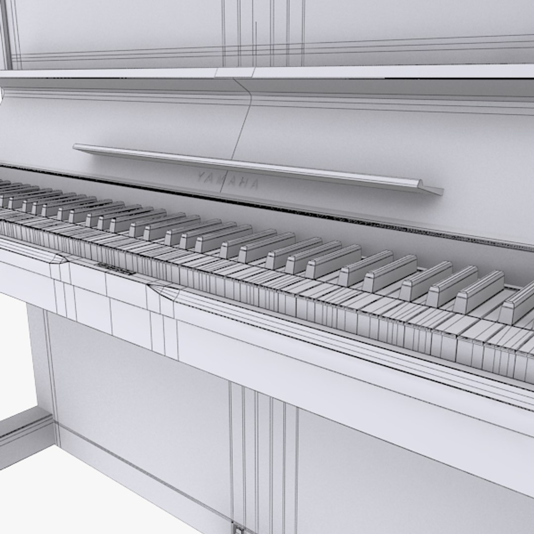 3d Upright Piano