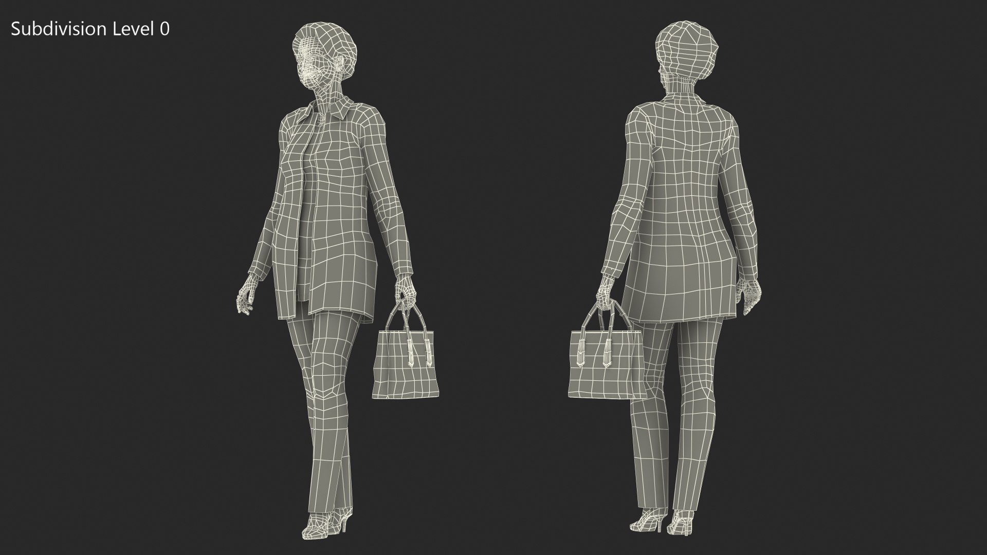 Chinese Grandma Everyday Style Walking 3D Model - TurboSquid 2086128