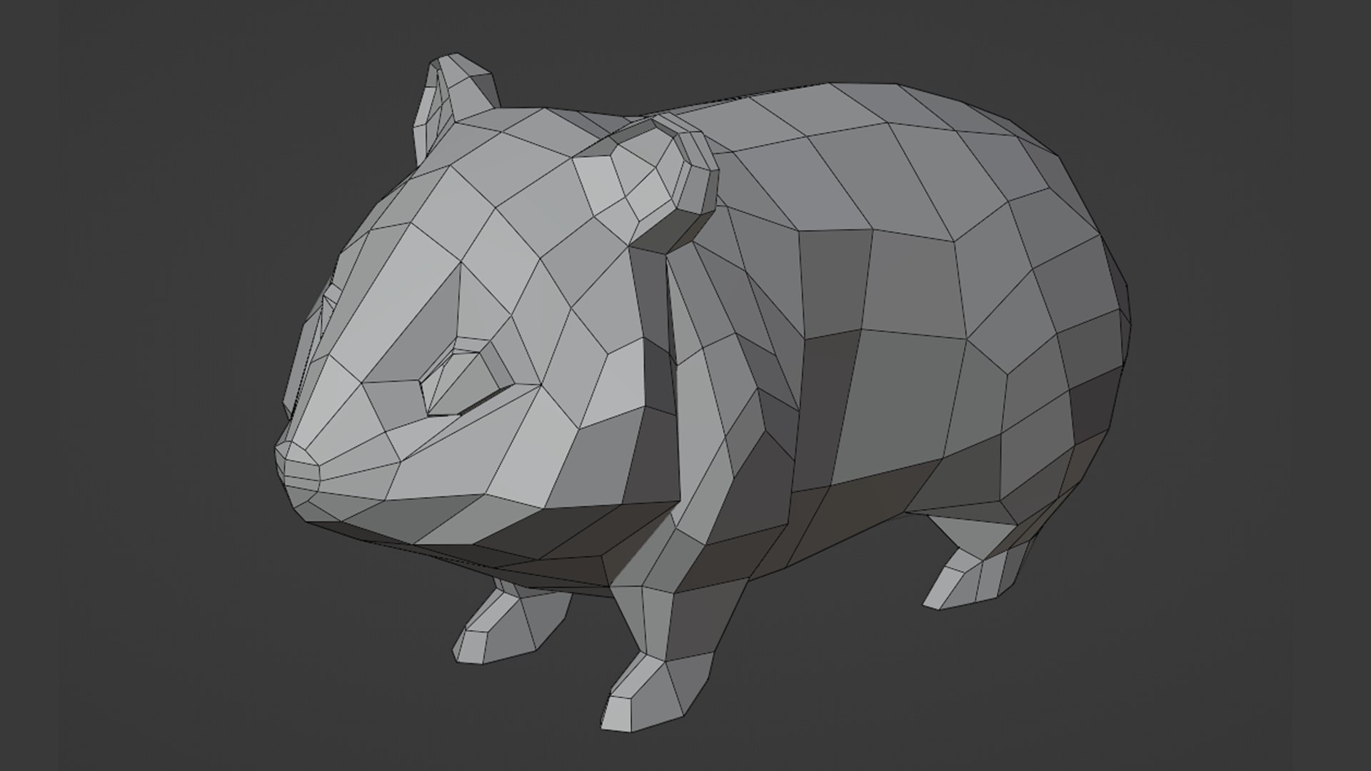 3D Lowpoly Stylized Hamster - TurboSquid 2191765