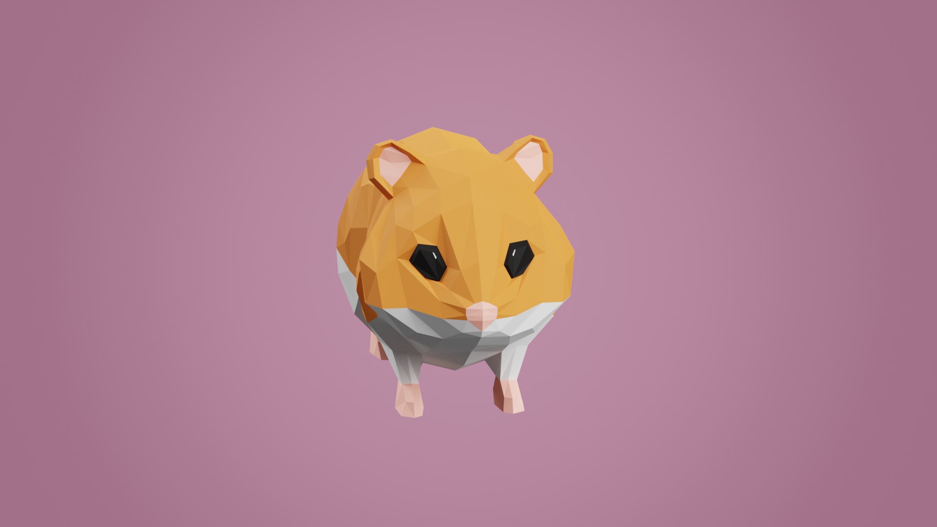 3D Lowpoly Stylized Hamster - TurboSquid 2191765