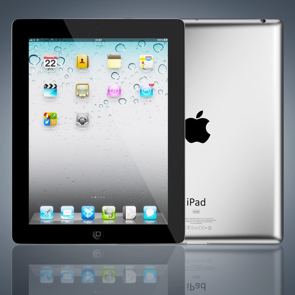 3d realistic apple ipad