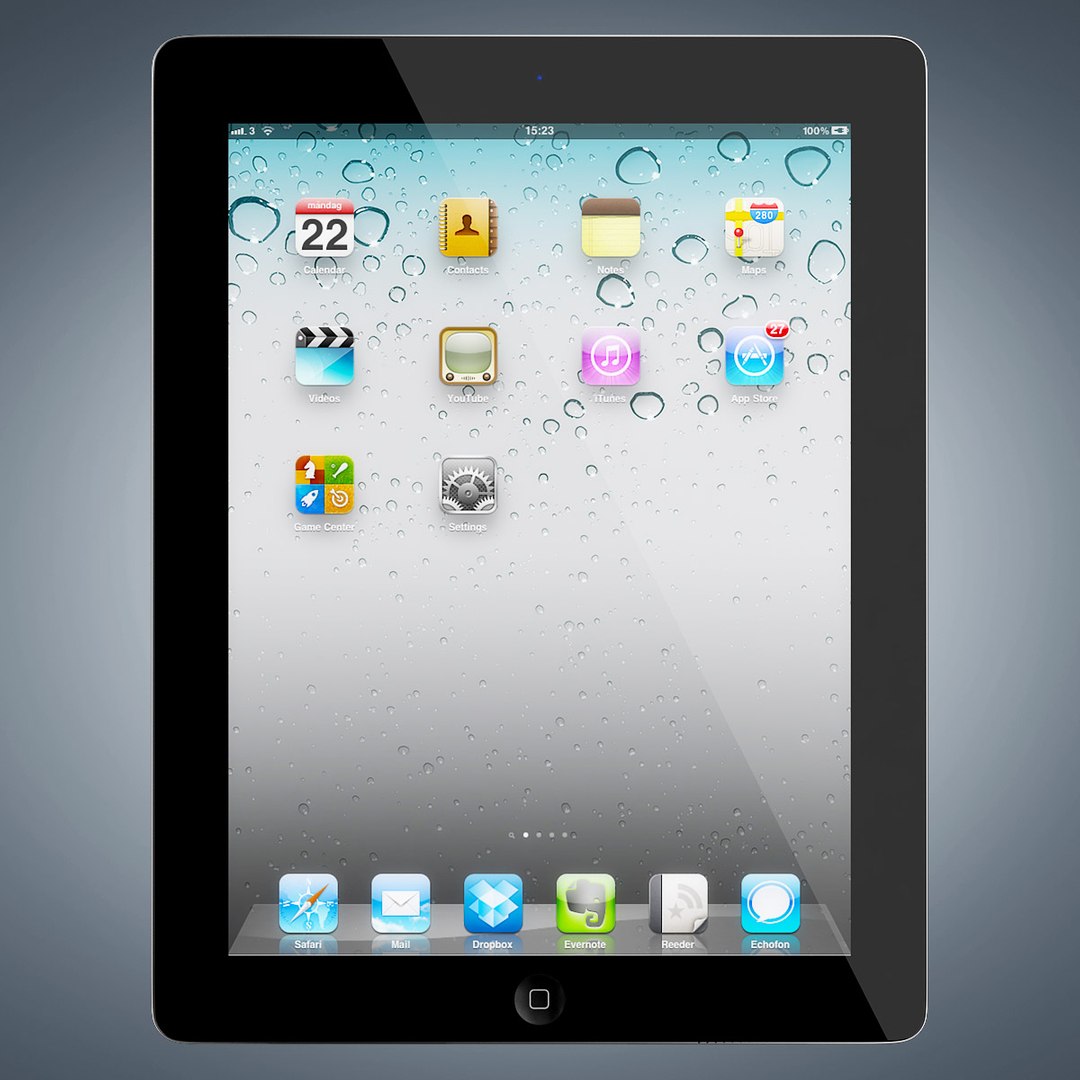 3d Realistic Apple Ipad