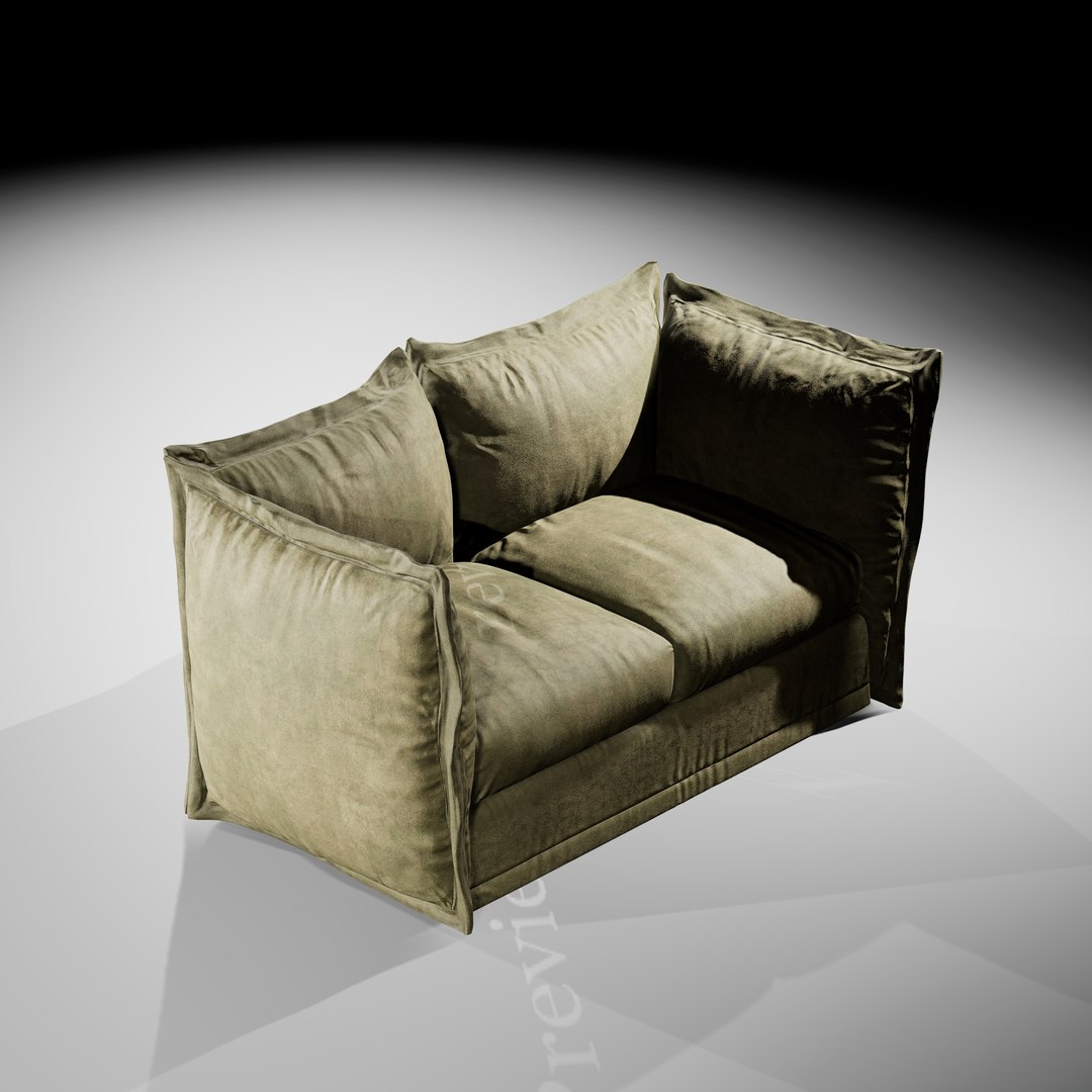 3D Model Moroso Cloudscape 2 Seater Sofa - TurboSquid 1755722