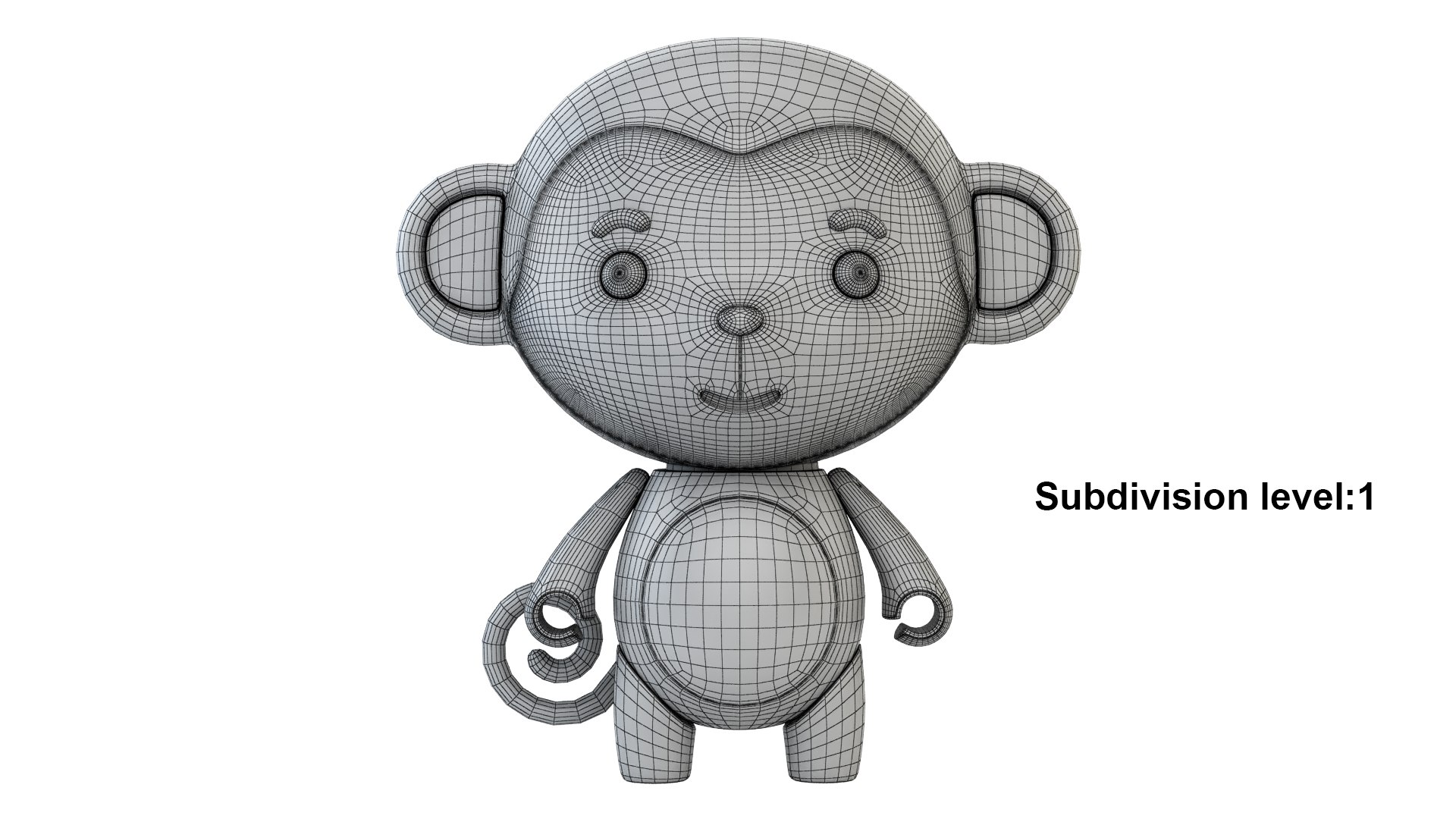 3D Monkey Toy Model - TurboSquid 1492559