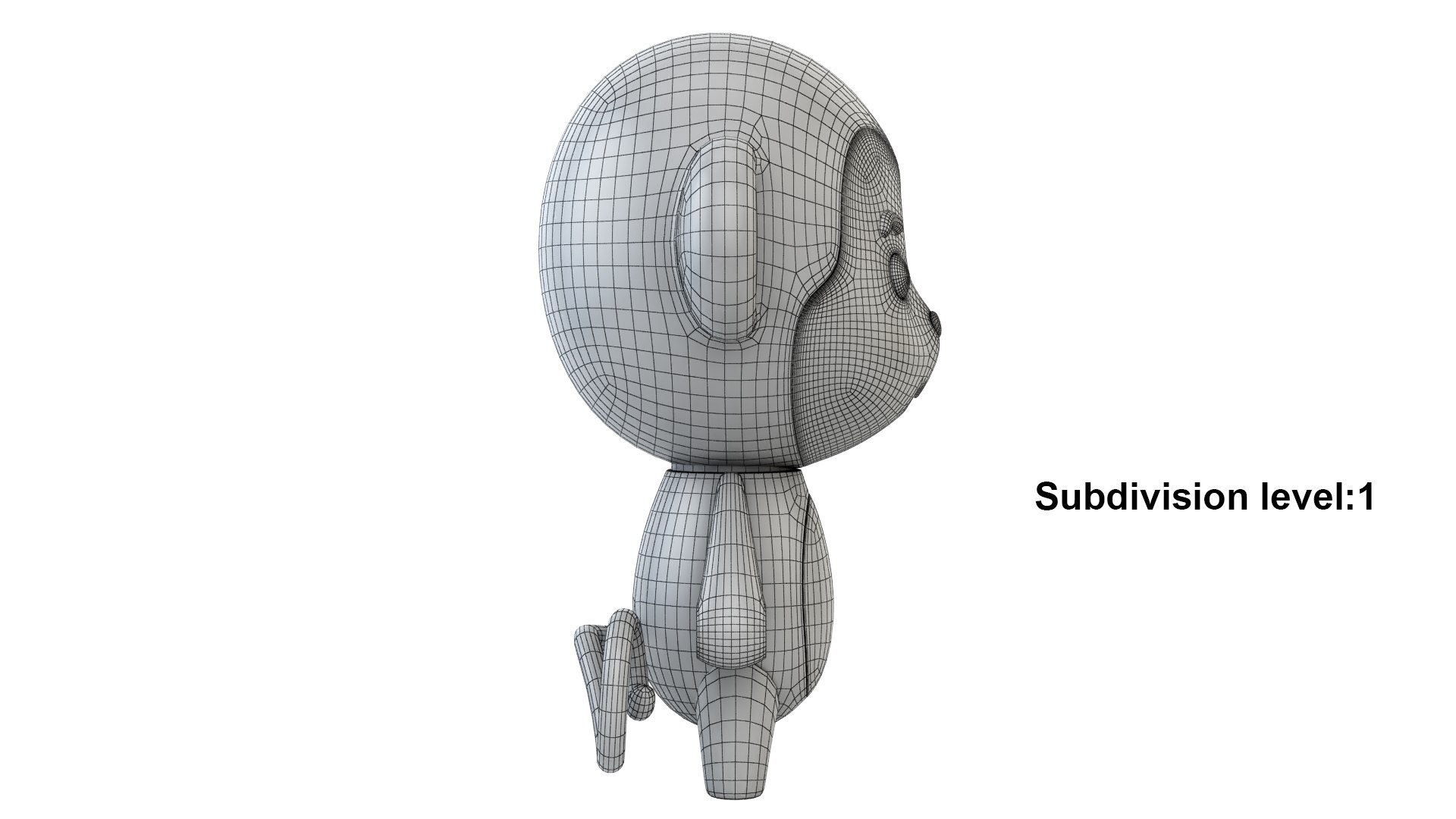3D Monkey Toy Model - TurboSquid 1492559