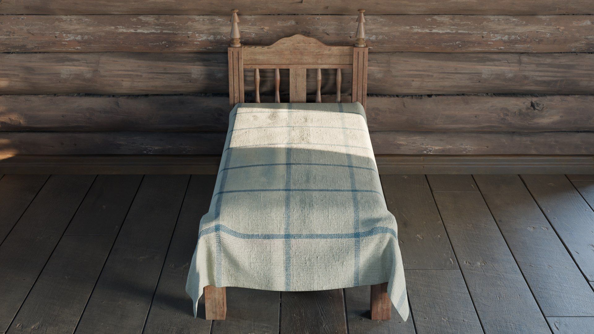 Rustic Bed Pack - Wooden Bed Furniture 3D Model - TurboSquid 2521234