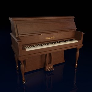 Download 3D Upright Piano Blender Models - TurboSquid