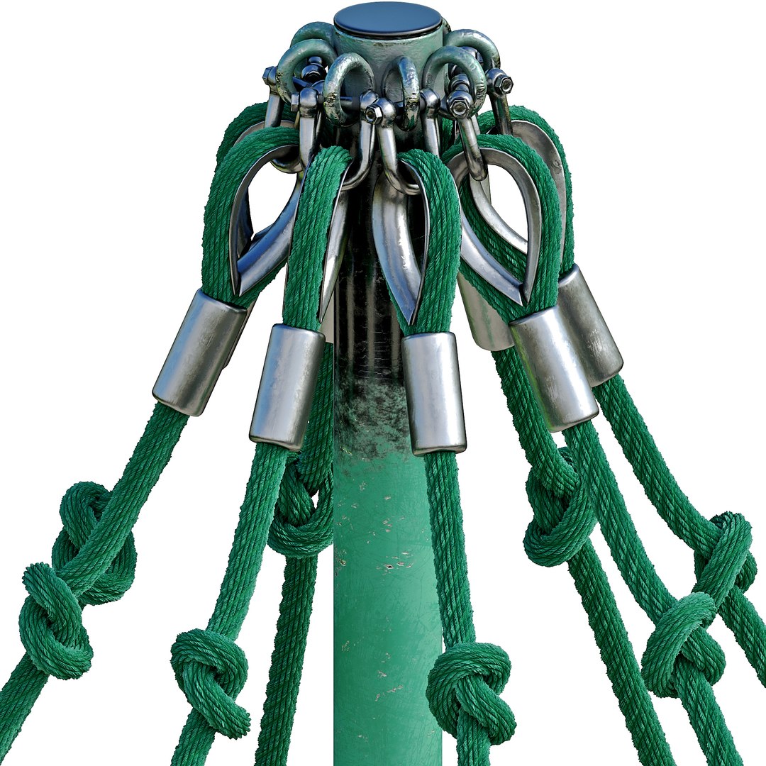 Children Playground With Rope Web 3D Model - TurboSquid 1722222