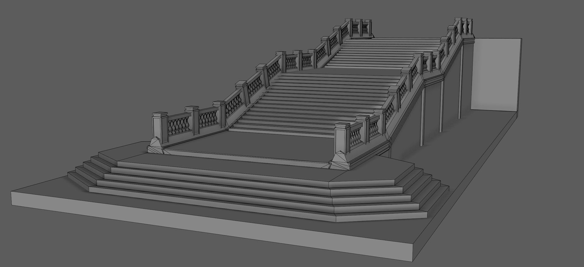 Free 3D Classic Stairs Model - TurboSquid 2250649