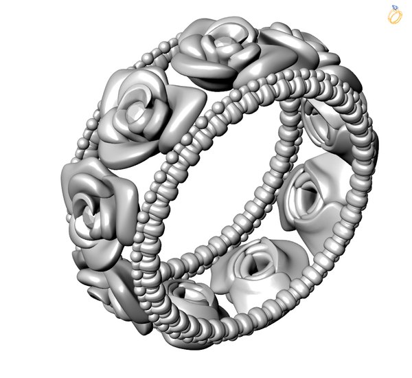 3d ring jewelry gem model