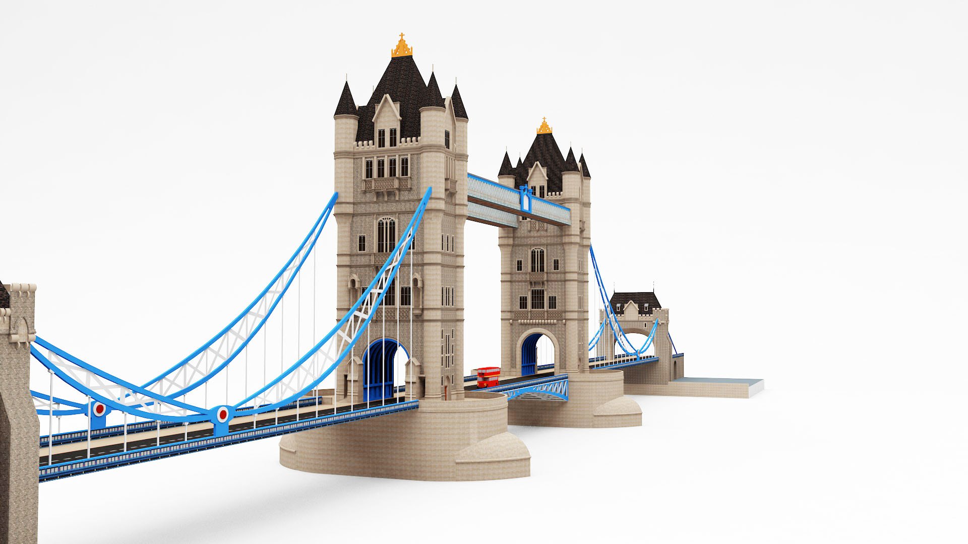 London Tower Bridge 3D Model - TurboSquid 2001138
