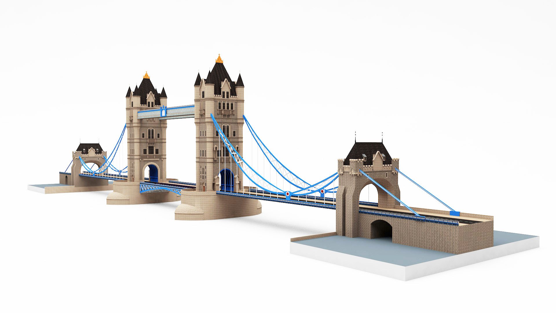 London Tower Bridge 3D Model - TurboSquid 2001138